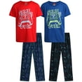 Tuff Guys Boys' Pajama Set - 4 Piece Night Clothes Sleep Shirt and ...
