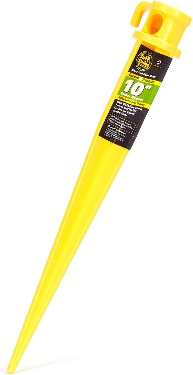 Tuff Spike Anchor System, Yellow, 10-Inch Length - Walmart.com