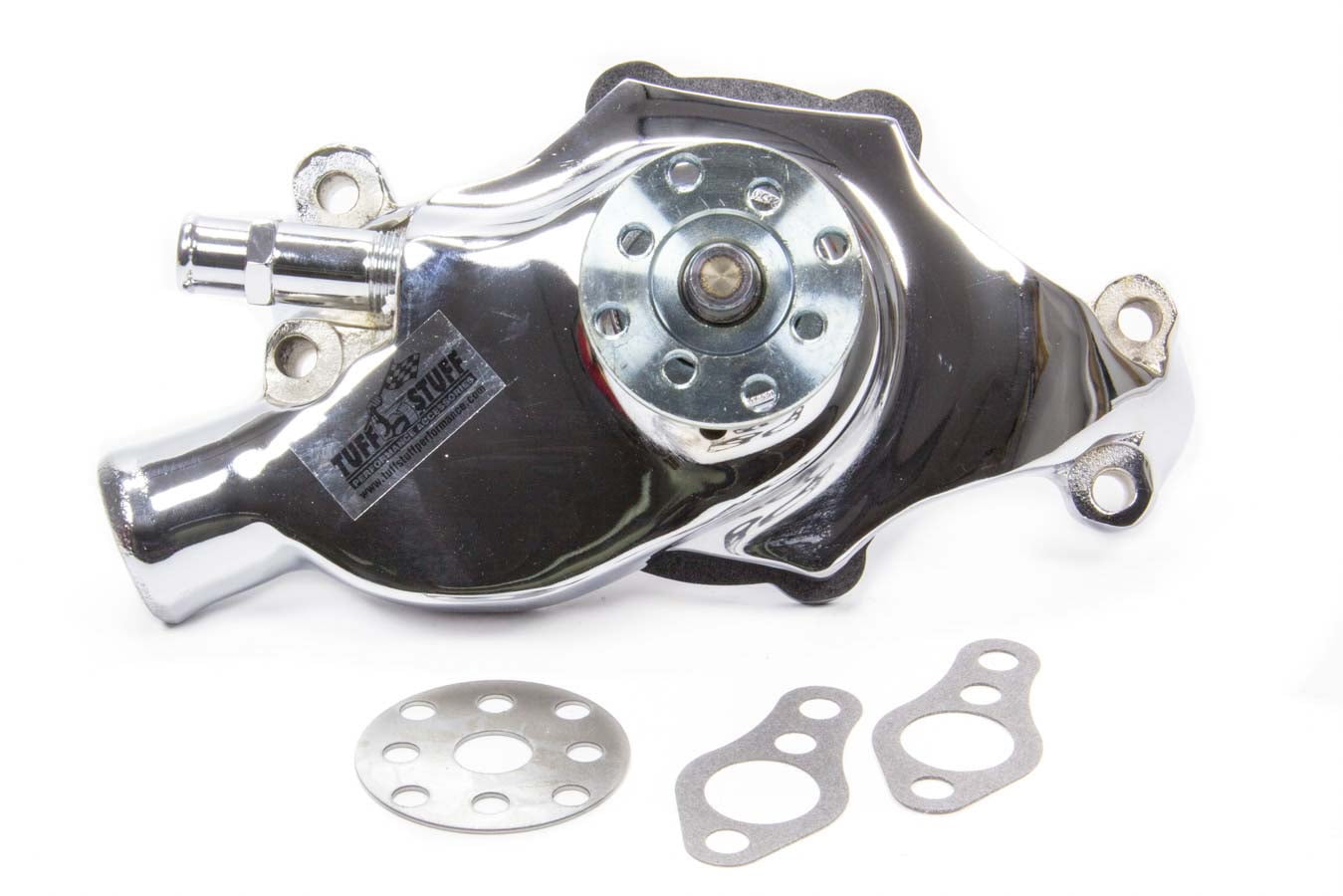 Tuff Stuff 1354NAS Cast-Iron Water Pump, SBC Short, Smoothie Chr Fits ...