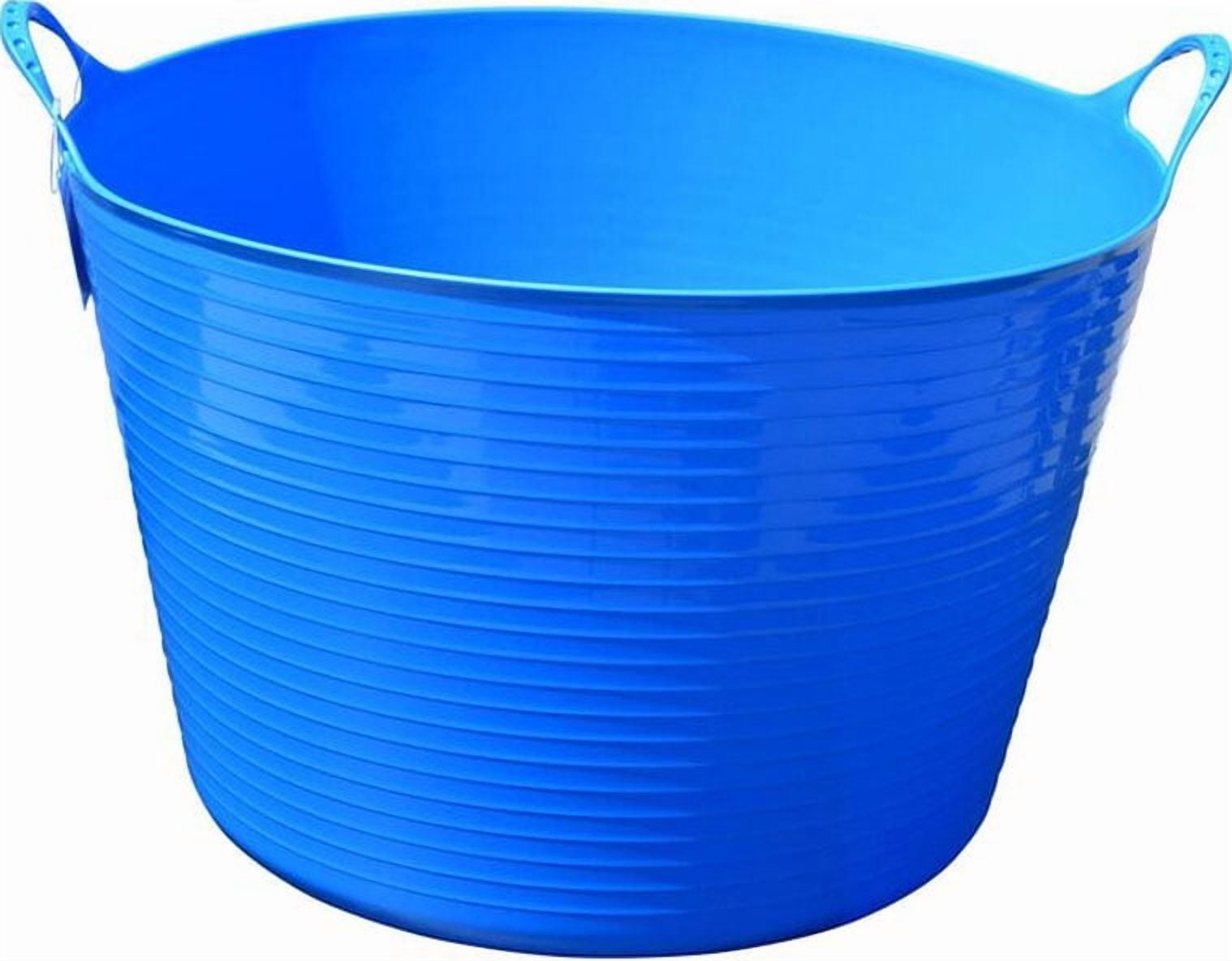 Tuff Stuff 7 Gal. Sky Blue Plastic Flex Tub F7-SBL - Walmart.com