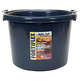 Fortex-Fortiflex N4008BL Utility Pail, 8 qt Volume, Fortalloy Rubber ...