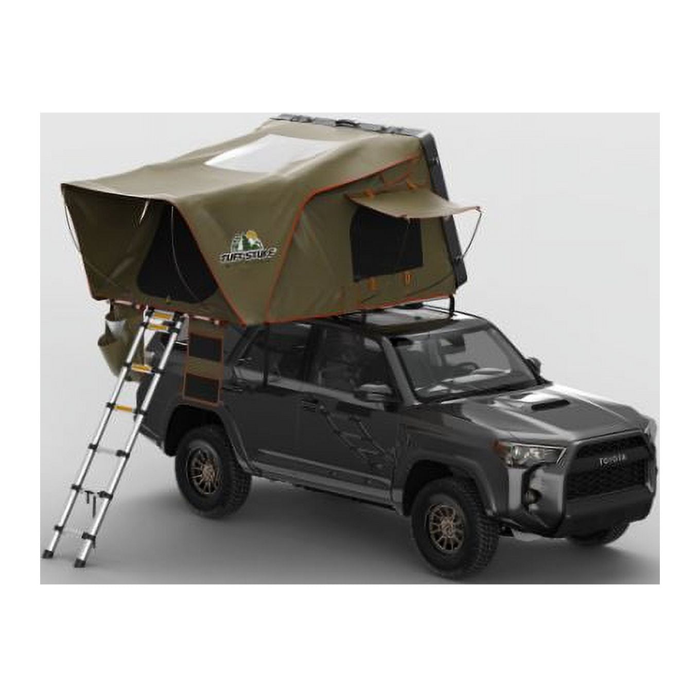 Tuff Stuff Alpha 4 Person Hard Top SUV Camping Rooftop Tent, Gray TS ...