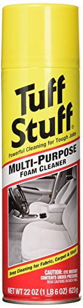 TuffStuff Foam Cleaner, Multi-Purpose, 22 oz Aerosol, 2 Pack, Upholstery, Carpet, Chrome ...