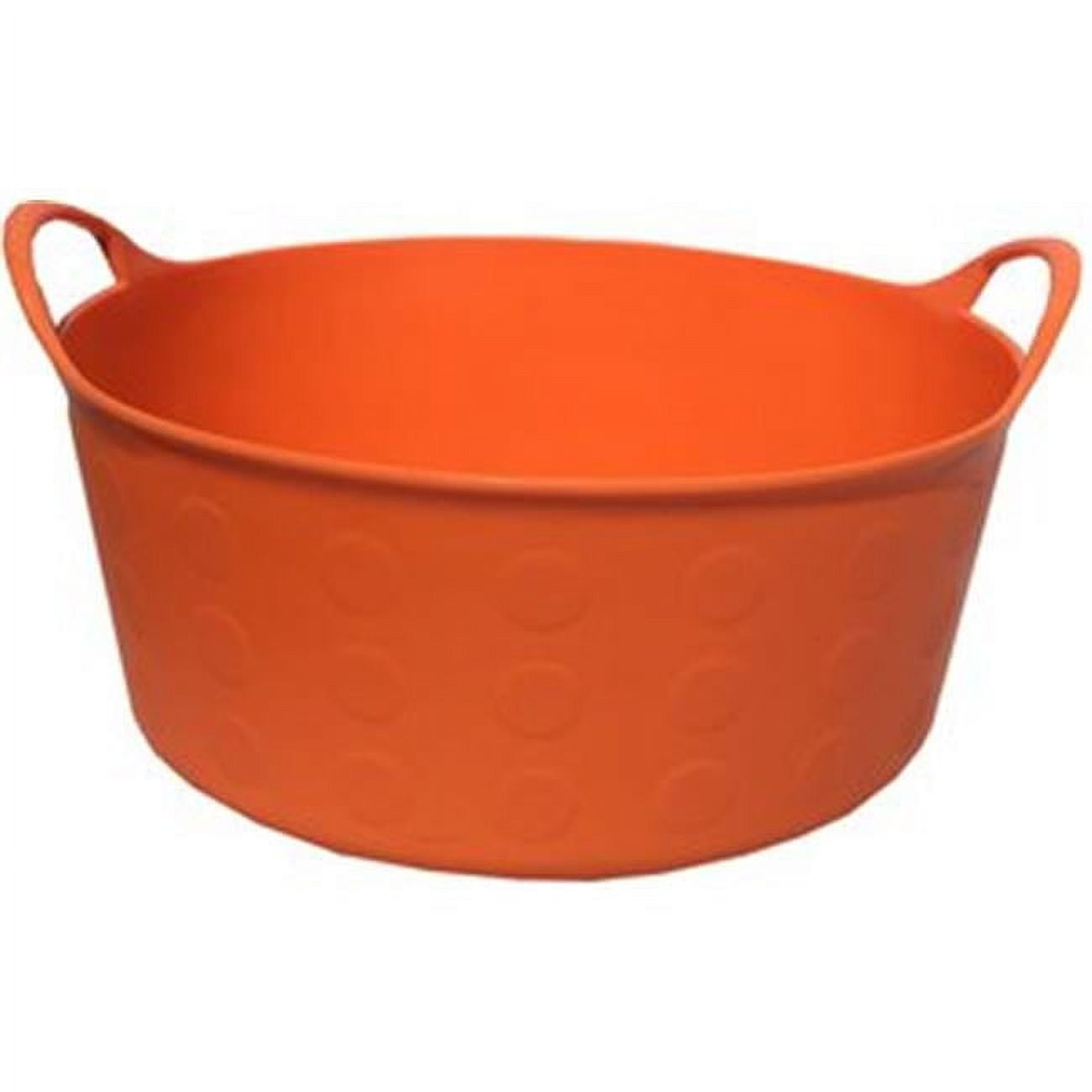 Tuff Stuff Products S4-OR 4 gal Tuff Flex Tub - Orange - Walmart.com