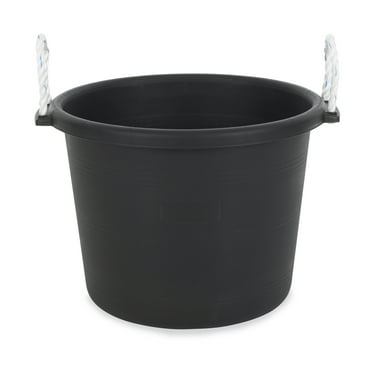 Little Giant 70 Quart Outdoor Muck Tub Utility Bucket with Handles ...