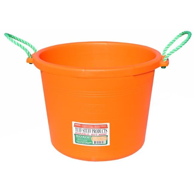 Tuff Stuff Products 70 qt. Muck Bucket, Orange - Walmart.com