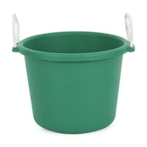 Little Giant Extra Large 70 Quart Plastic Rope Handled Green Muck Tub ...