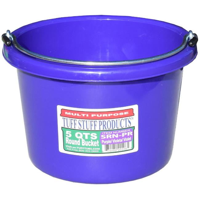 Tuff Stuff Products SRNPR 5 qt. Round Bucket, Purple - Walmart.com