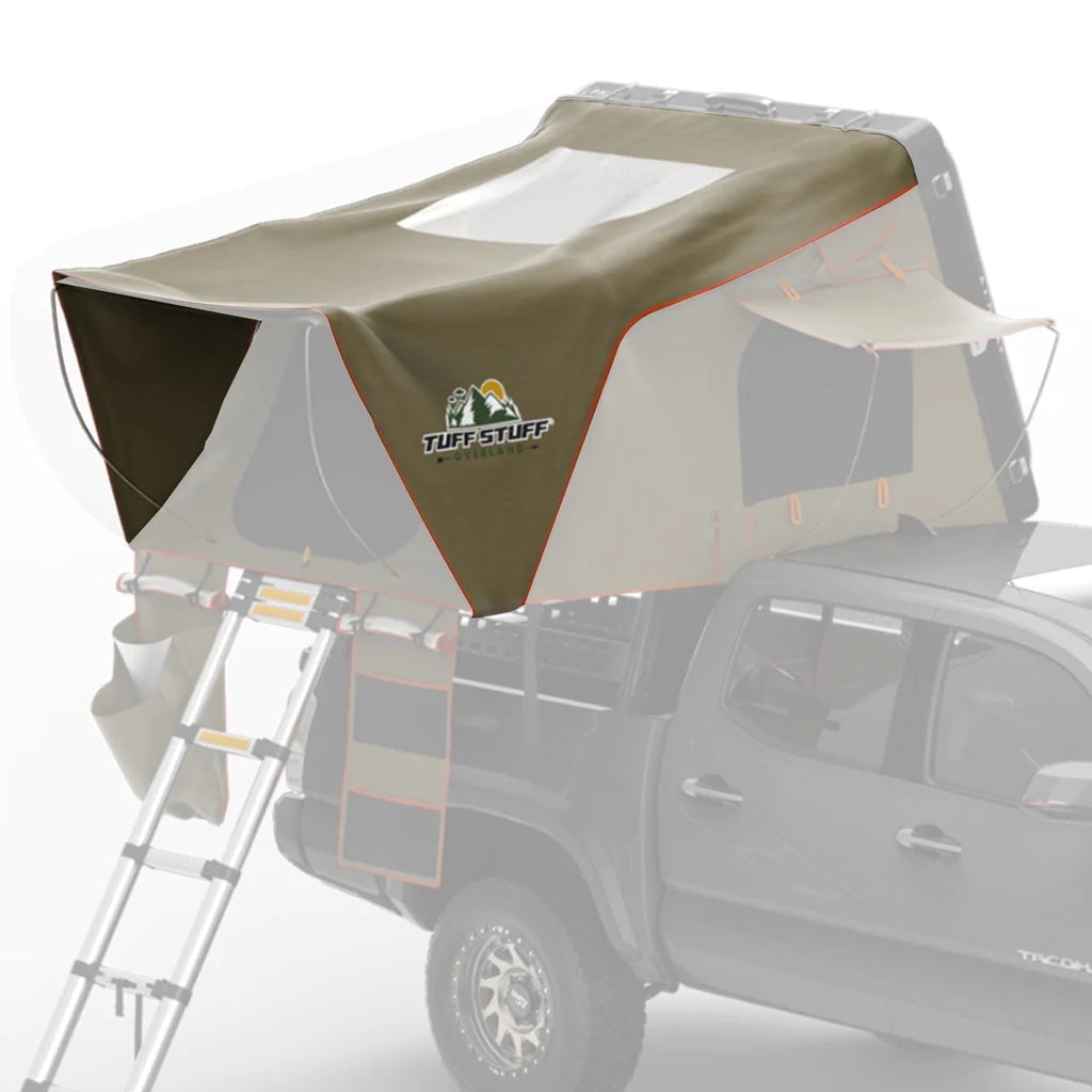Tuff Stuff Rainfly Alpha II Rooftop Tent with vinyl Window TS-RFLY-CS ...