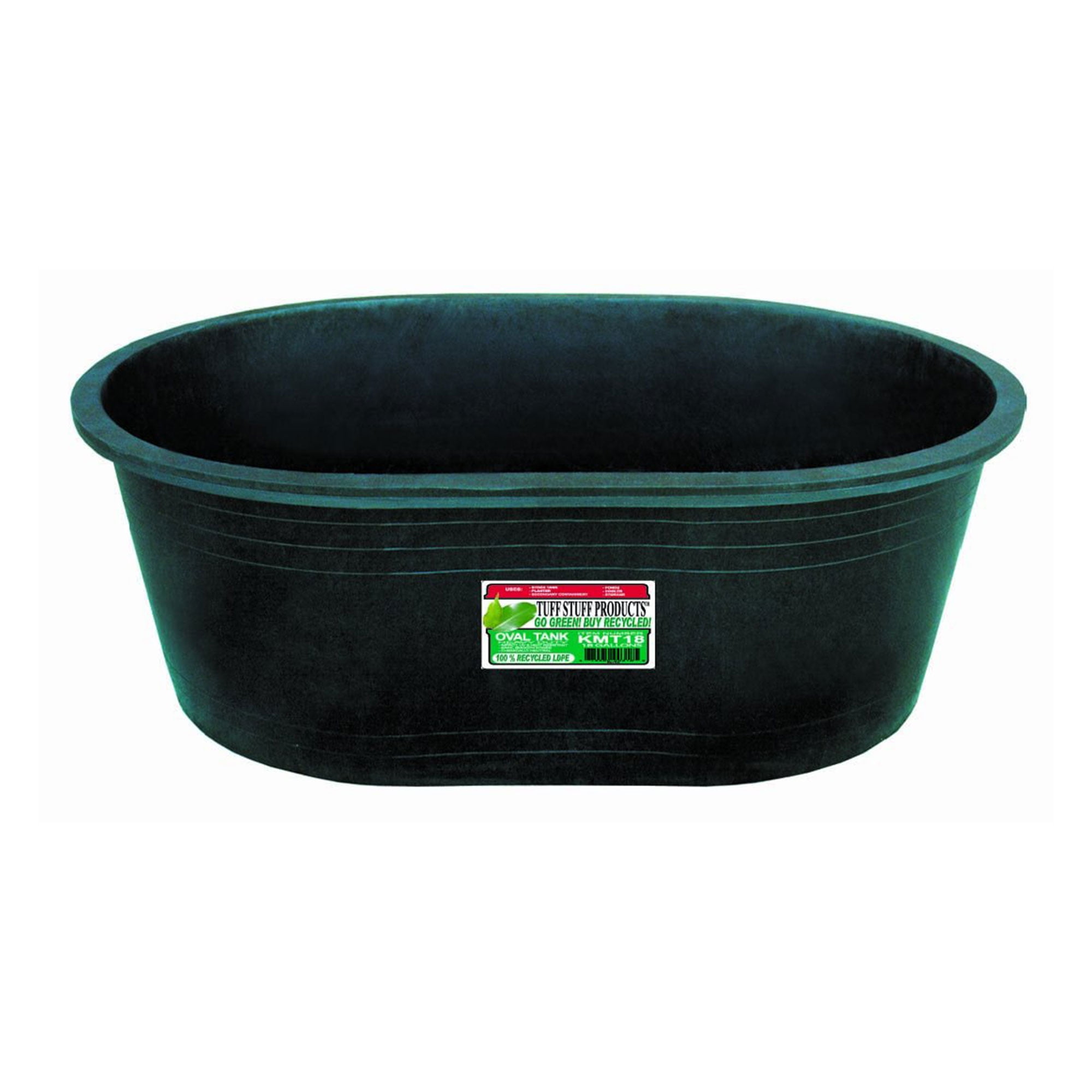 Tuff Stuff 18 Gal Heavy Duty Large Plastic Utility Bucket, Eco Friendly ...