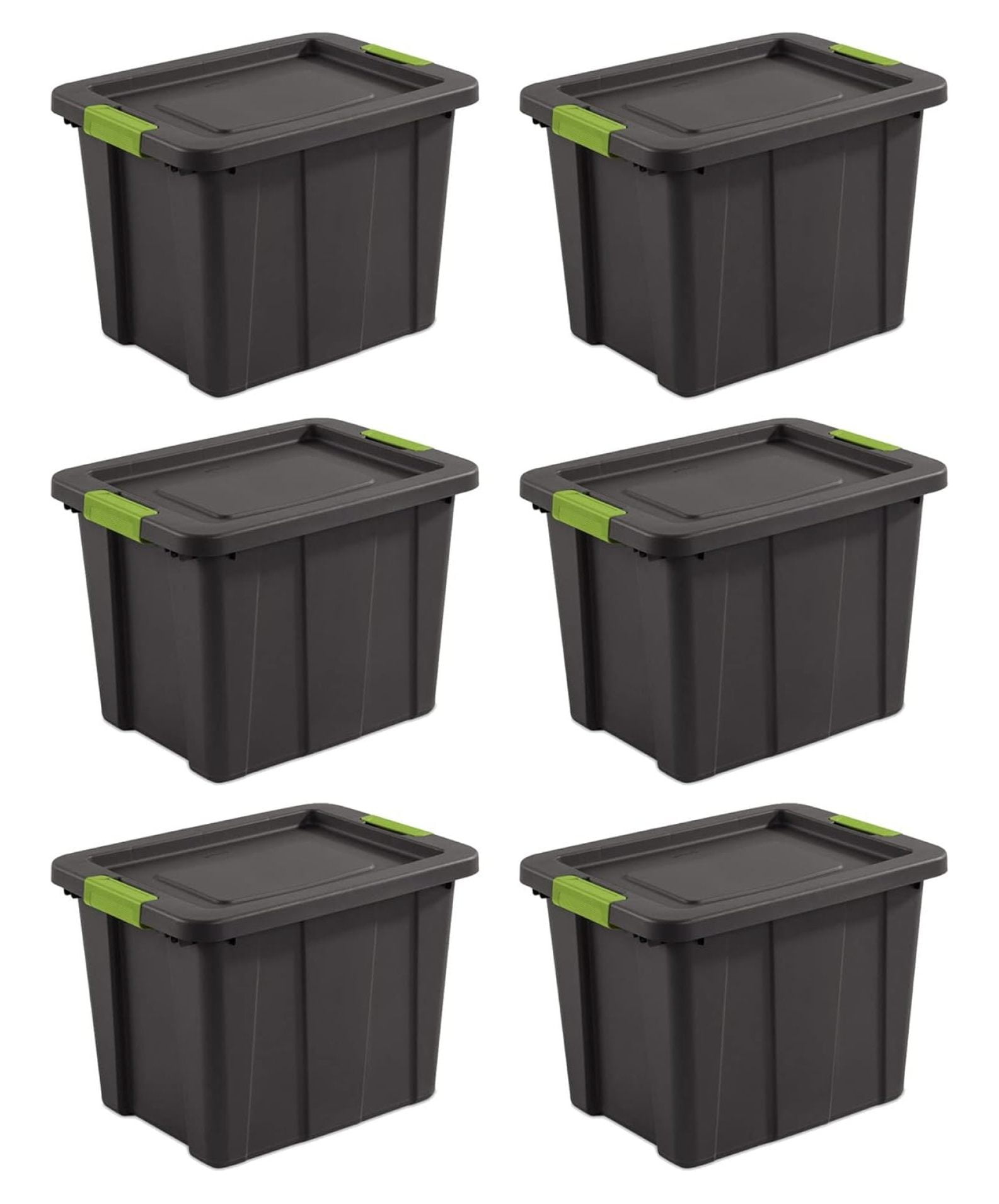 Tuff1 Multipurpose 18 Gallon Stackable Plastic Storage Container ...