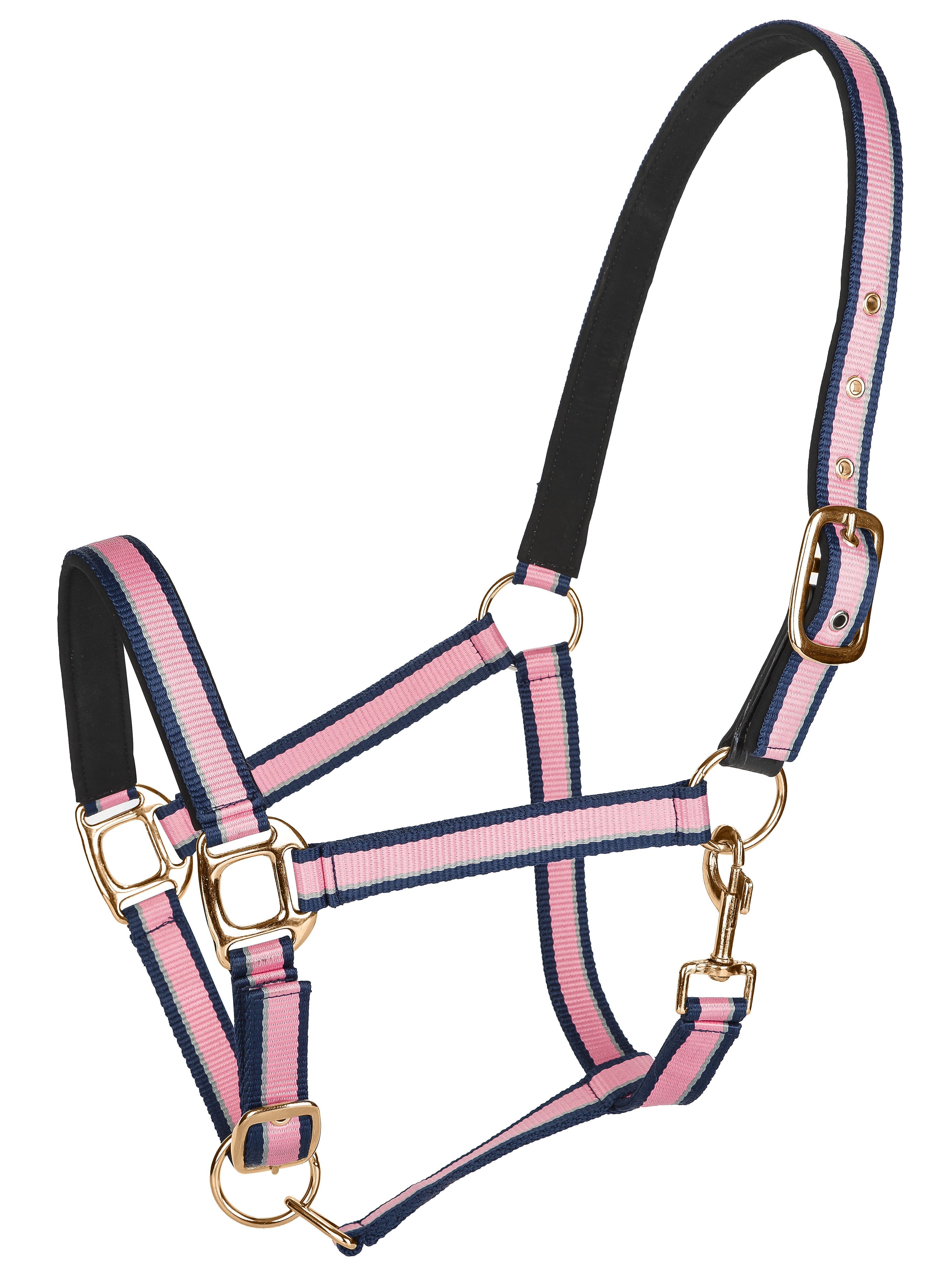TuffRider Adjustable Nylon Breakaway Halter with Padded Crown and Rose ...
