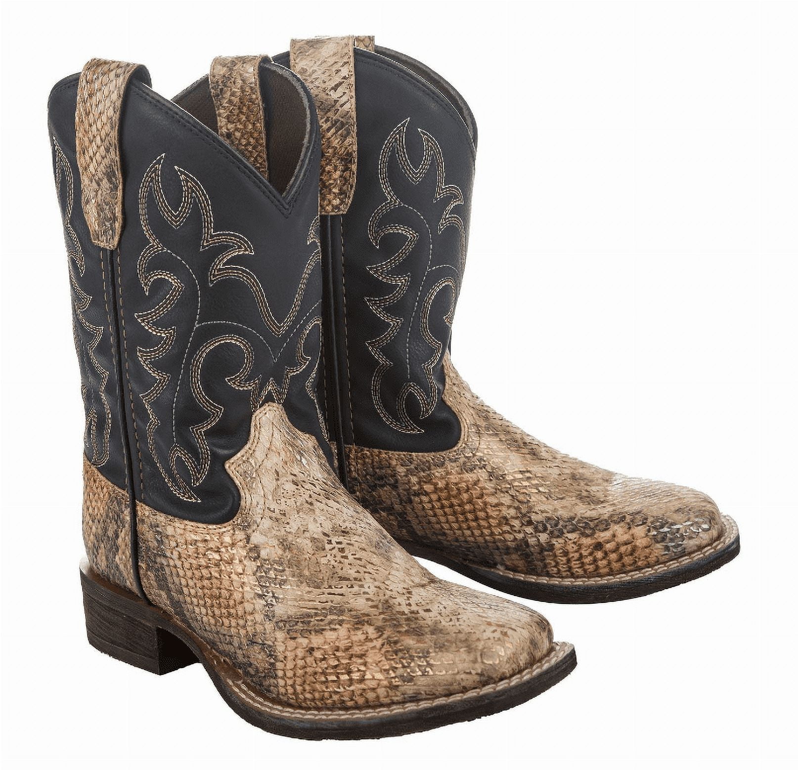 TuffRider Children's Black Snake in My Boot Western Leather Boots ...