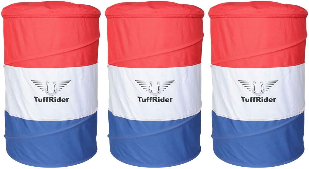 TuffRider Collapsible Barrel Set of 3- Red/White/Blue - Walmart.com
