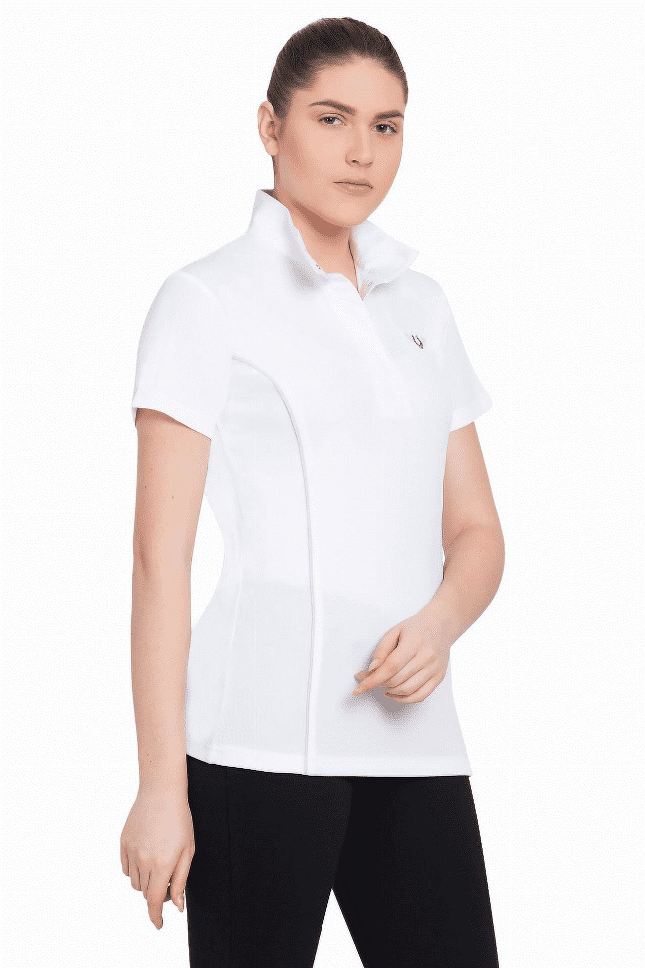 TuffRider Ladies Kirby Kwik Dry Short Sleeve Show Shirt - Walmart.com
