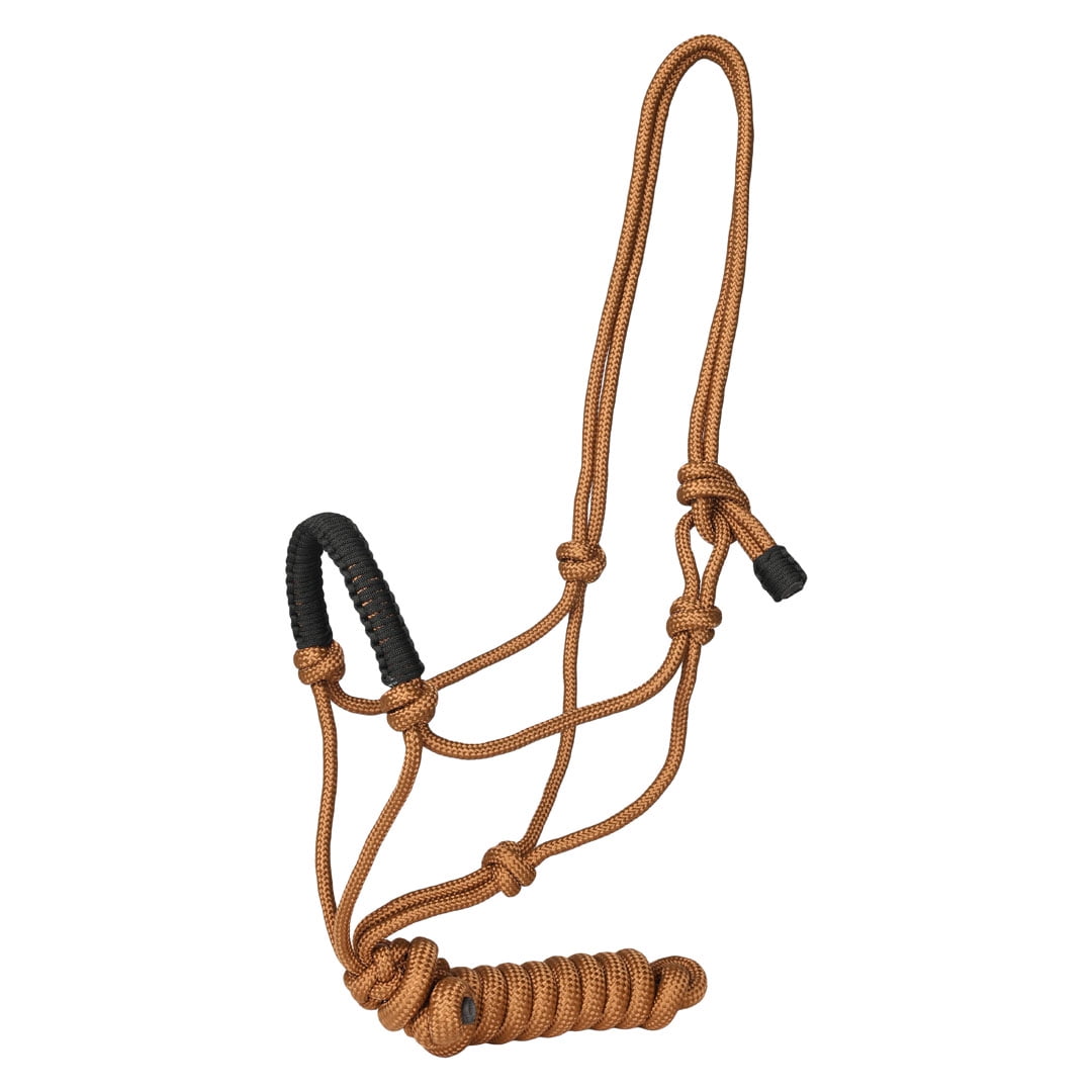 TuffRider Rugged Rope Halter Braided Noseband with matching 6 foot lead ...
