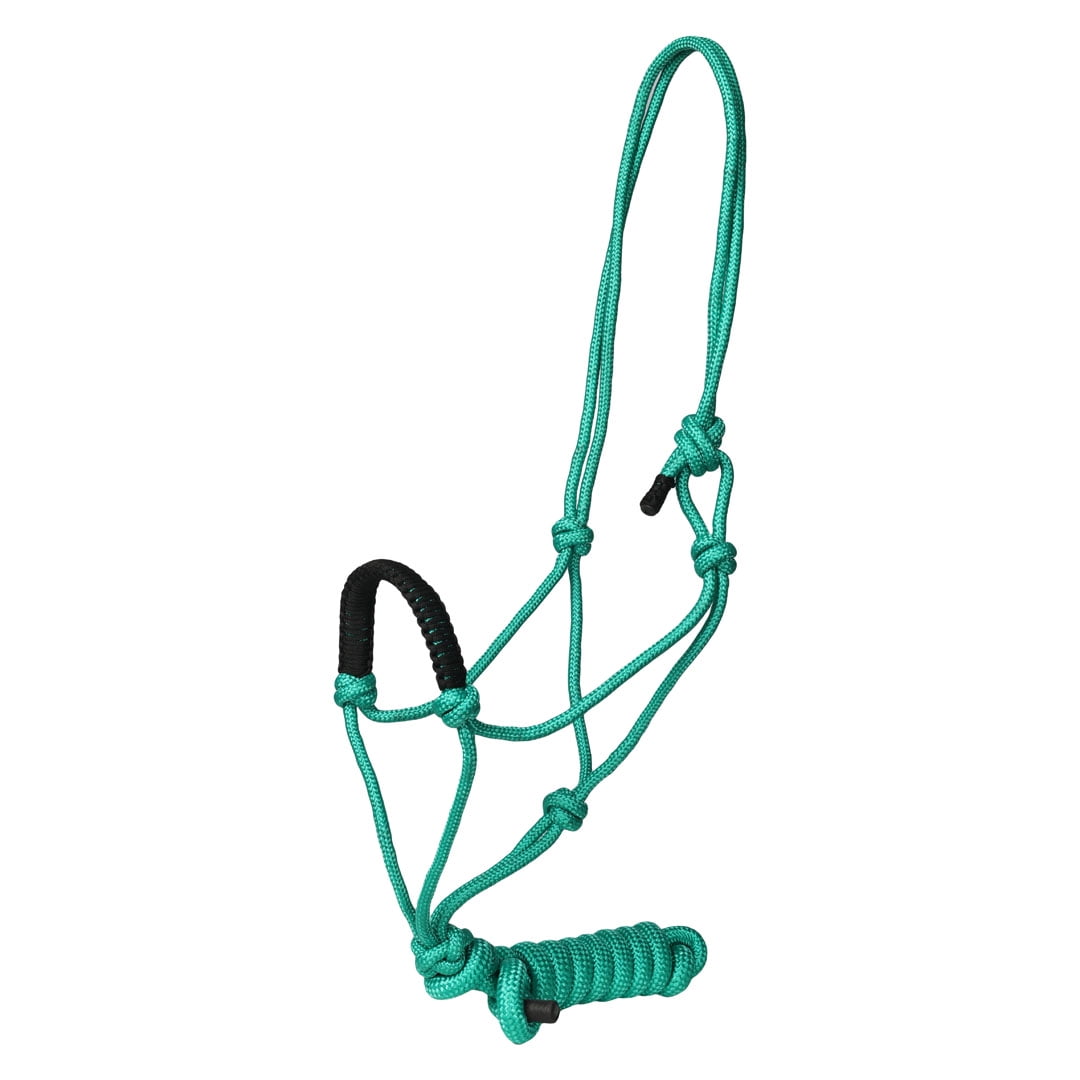 TuffRider Rugged Rope Halter Braided Noseband with matching 6 foot lead ...
