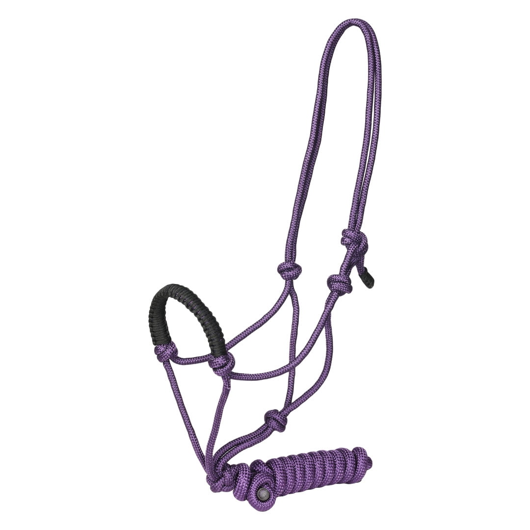 TuffRider Rugged Rope Halter Braided Noseband with matching 6 foot lead ...