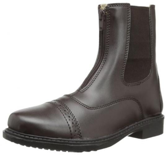 TuffRider Women's Starter Front Zip Paddock Boots, Mocha, 85 - Walmart.com