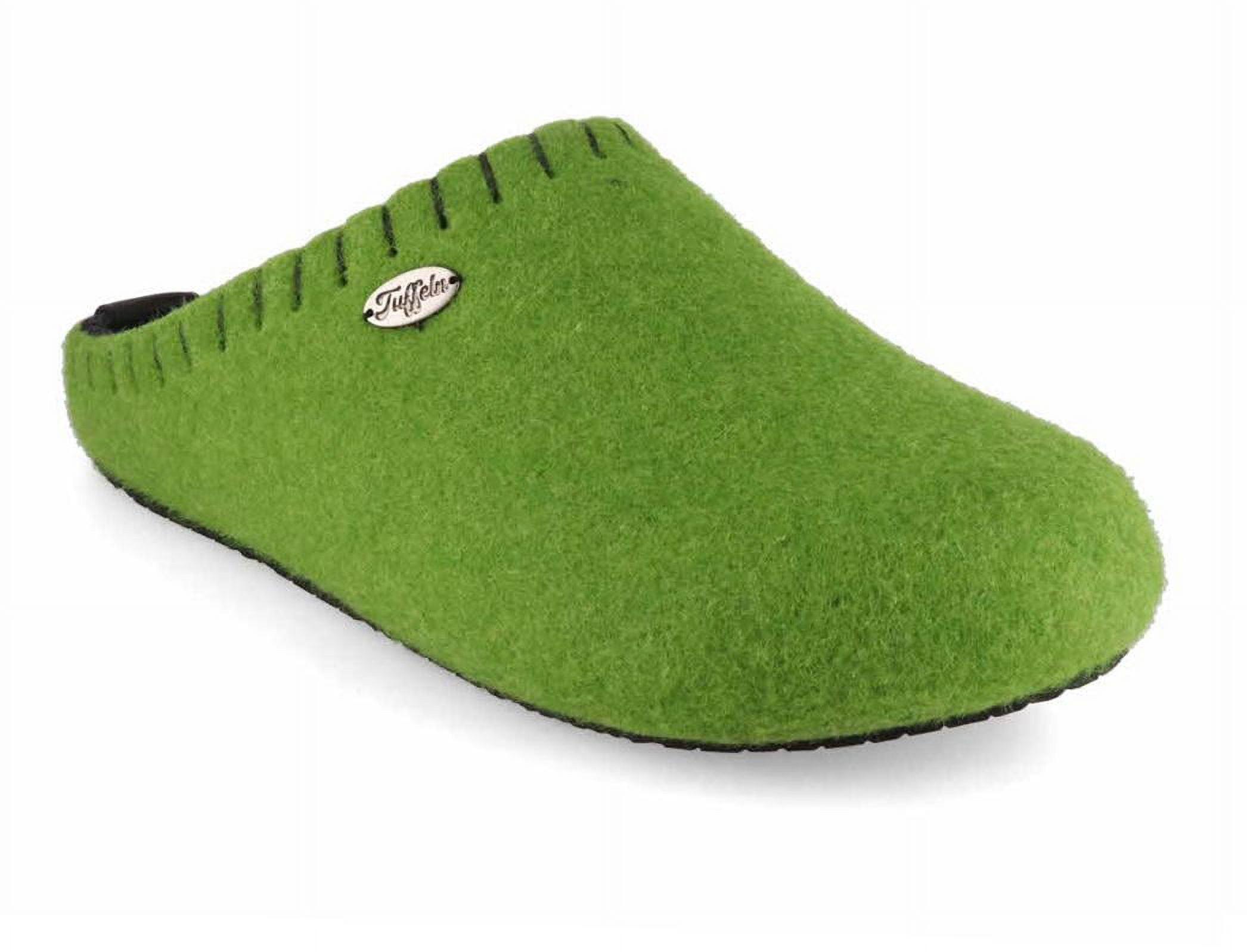 Tuffeln® Felt Slippers with Arch Support «Auszeit», green - Walmart.com