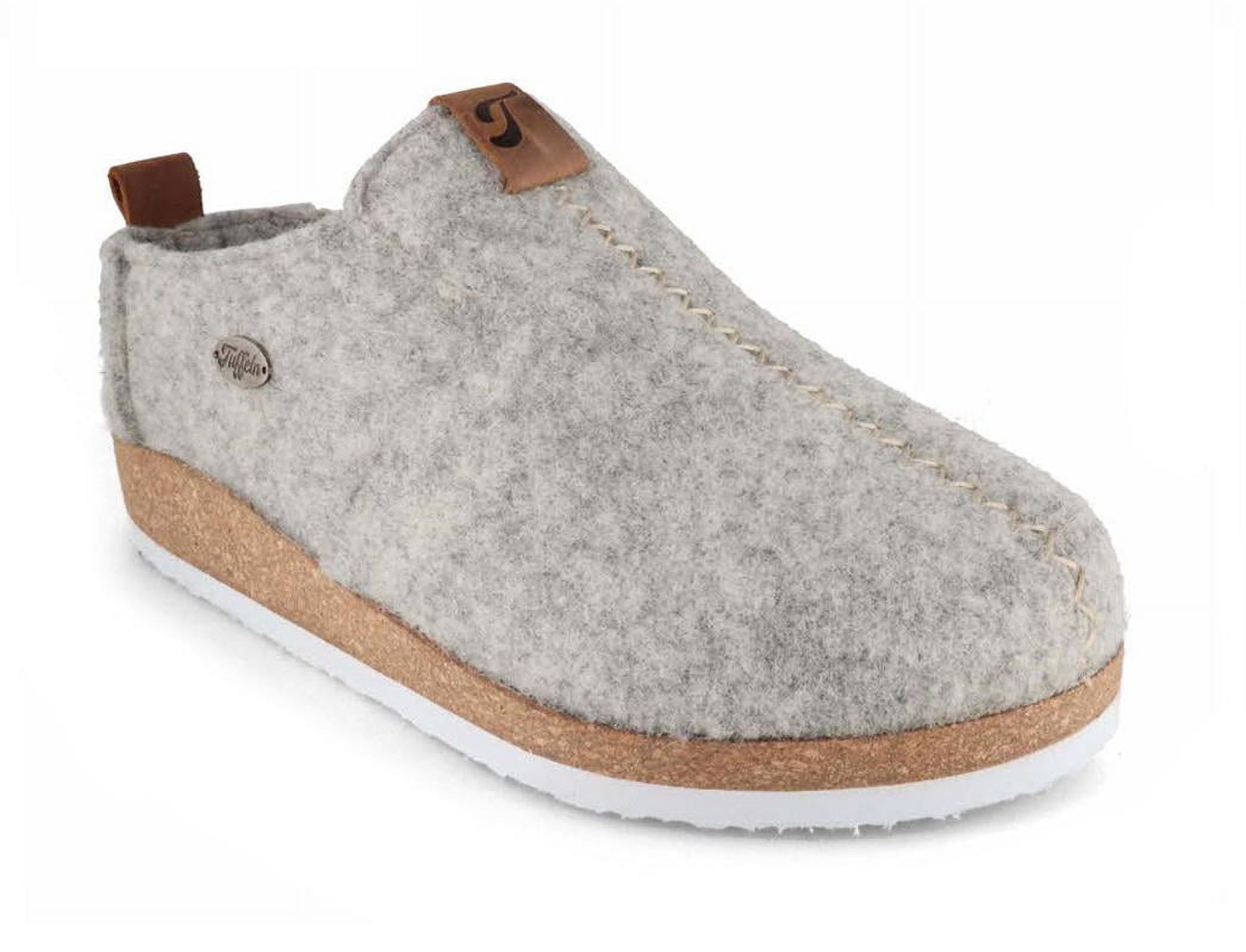 Tuffeln® Wool Slippers with Arch Support «Heimkehr», light grey ...