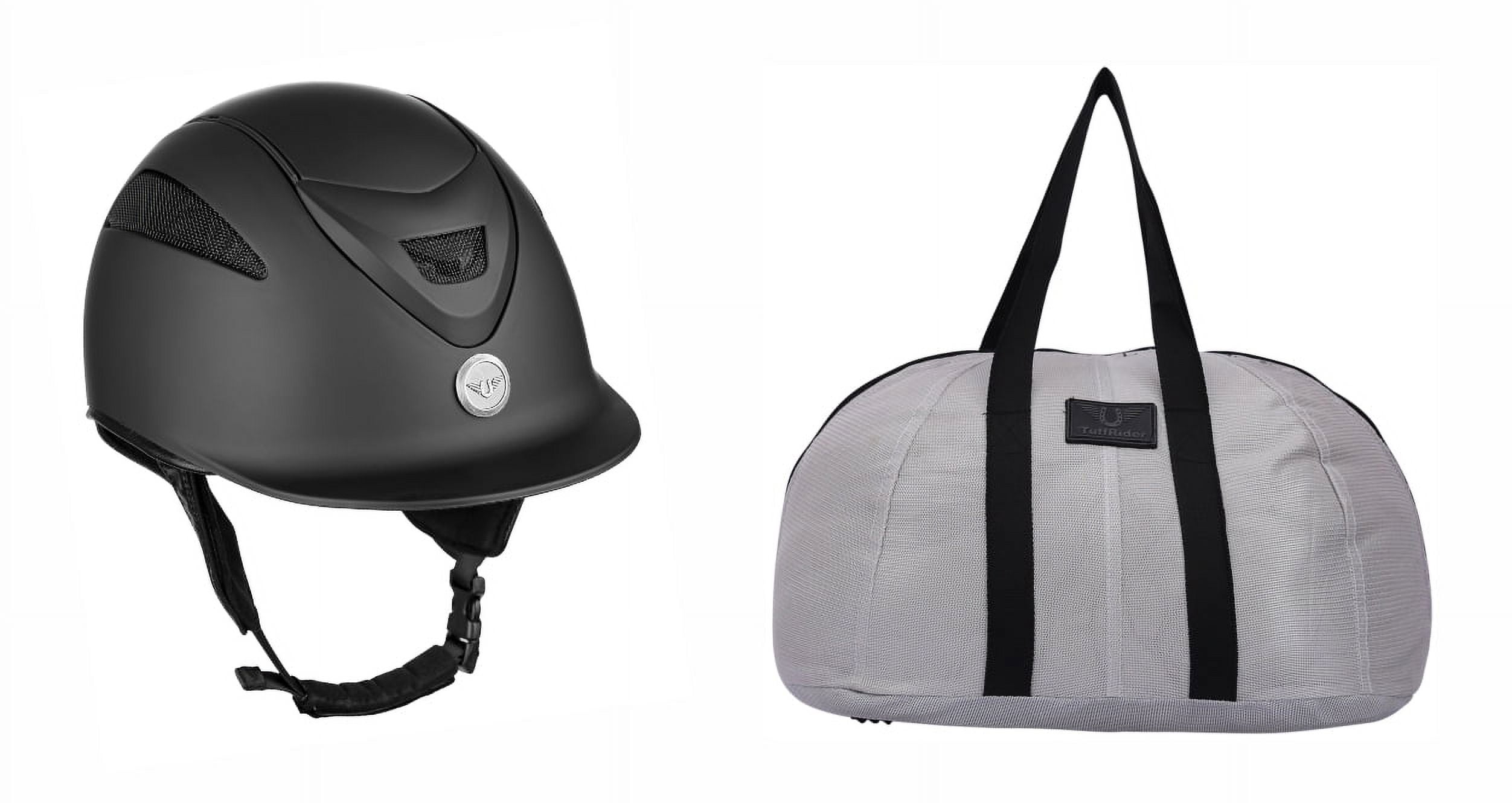 Tuffrider Ventek Matte Equestrian Helmet with BONUM Helmet Bag with ...