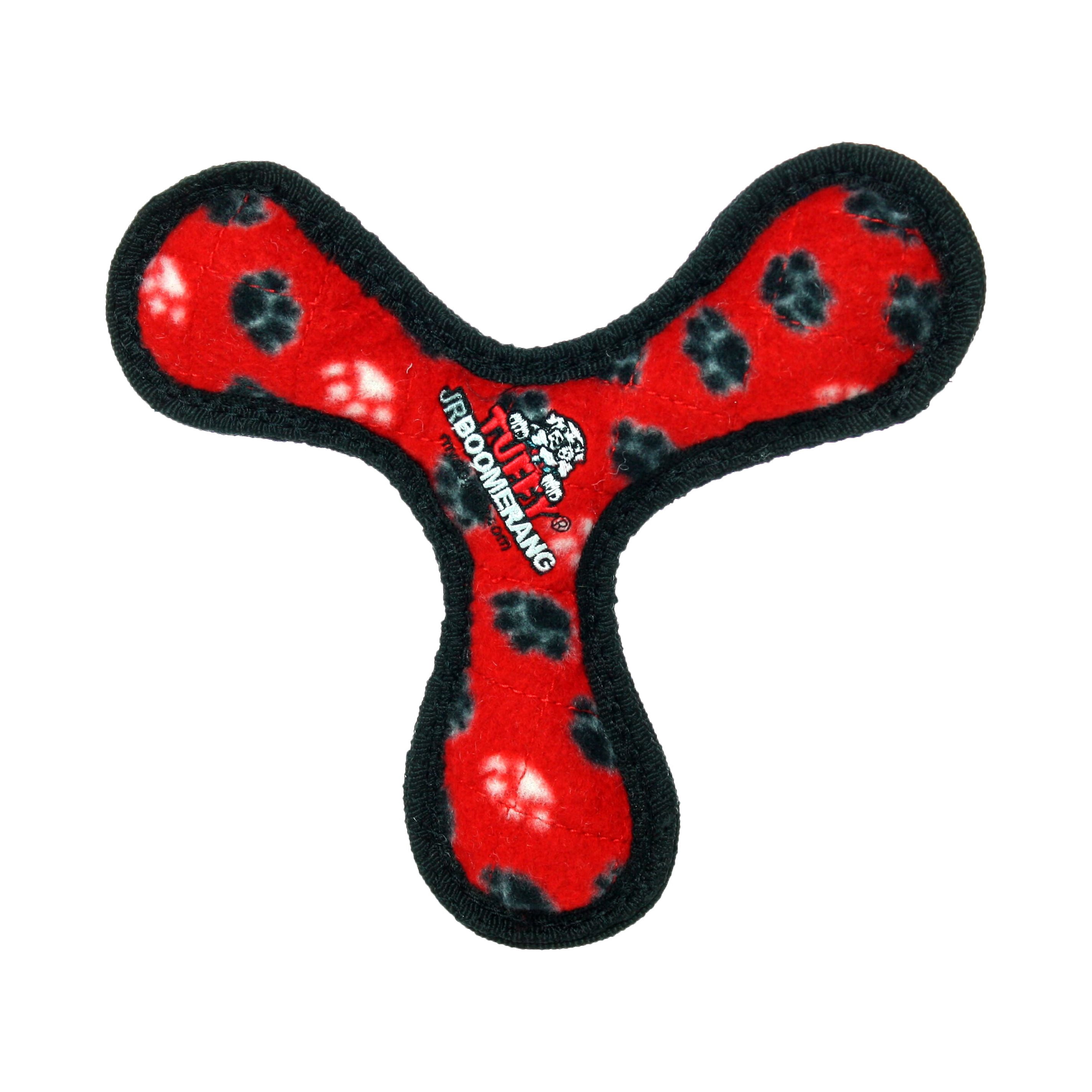 Tuffy Junior Boomerang Red Paw, Durable Squeaky Dog Toy - Walmart.com