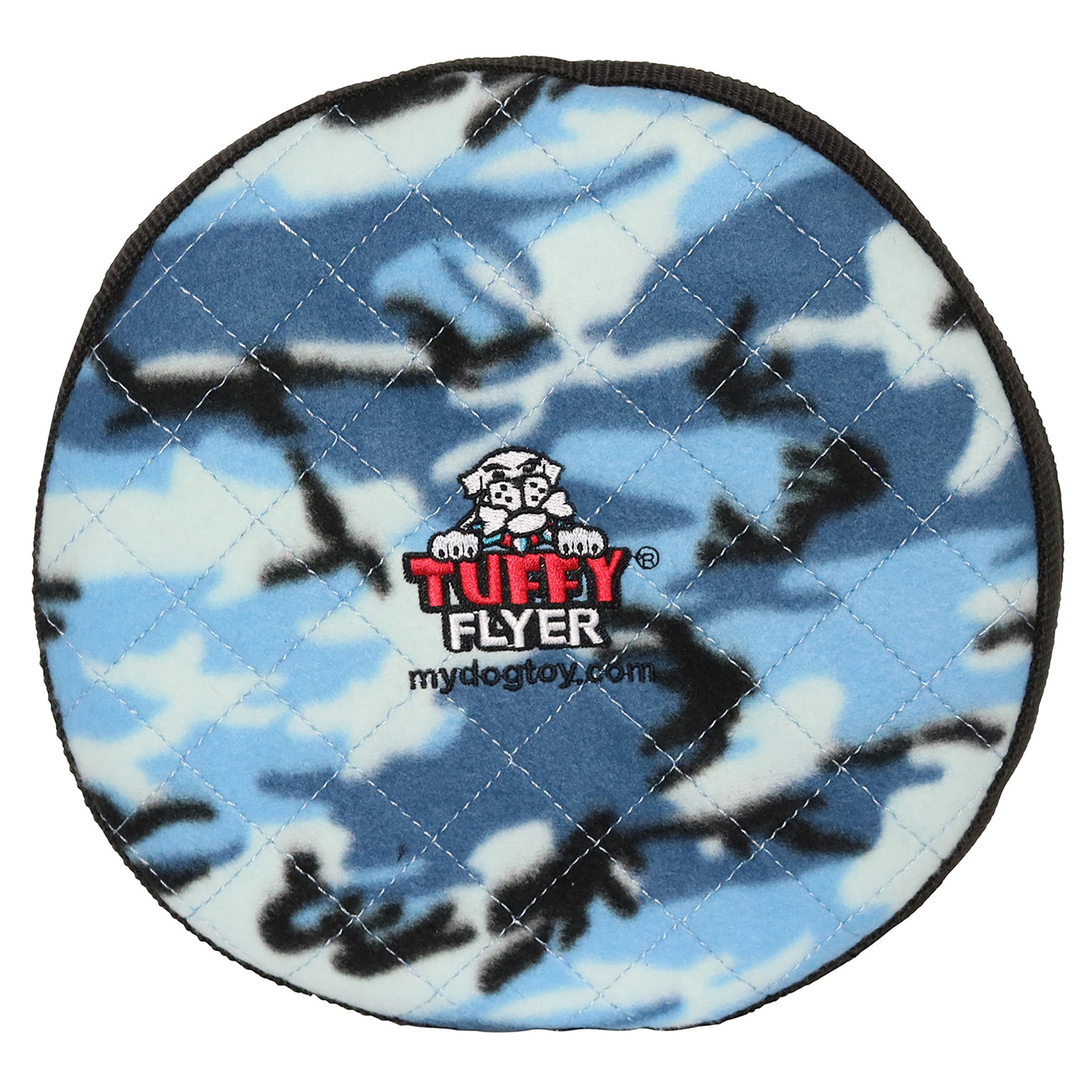 Tuffy Ultimate Flyer Camo Blue Durable Plush Squeaky Dog Toy - Walmart.com