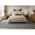 Tuft & Texture Modern Flatweave Wool Rug – Green & White Geometric ...