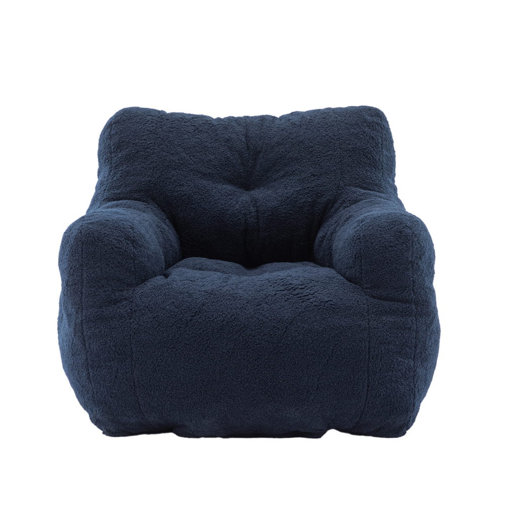 Tufted Bean Bag Chair with Filler Accent Arm Chair, Fluffy Lazy Sofa ...