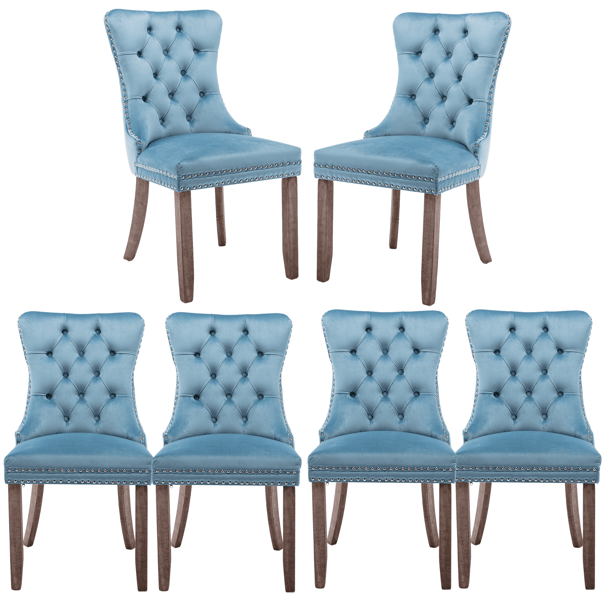 Tufted Dining Chair, Contemporary Velvet Chairs for Dining Room ...