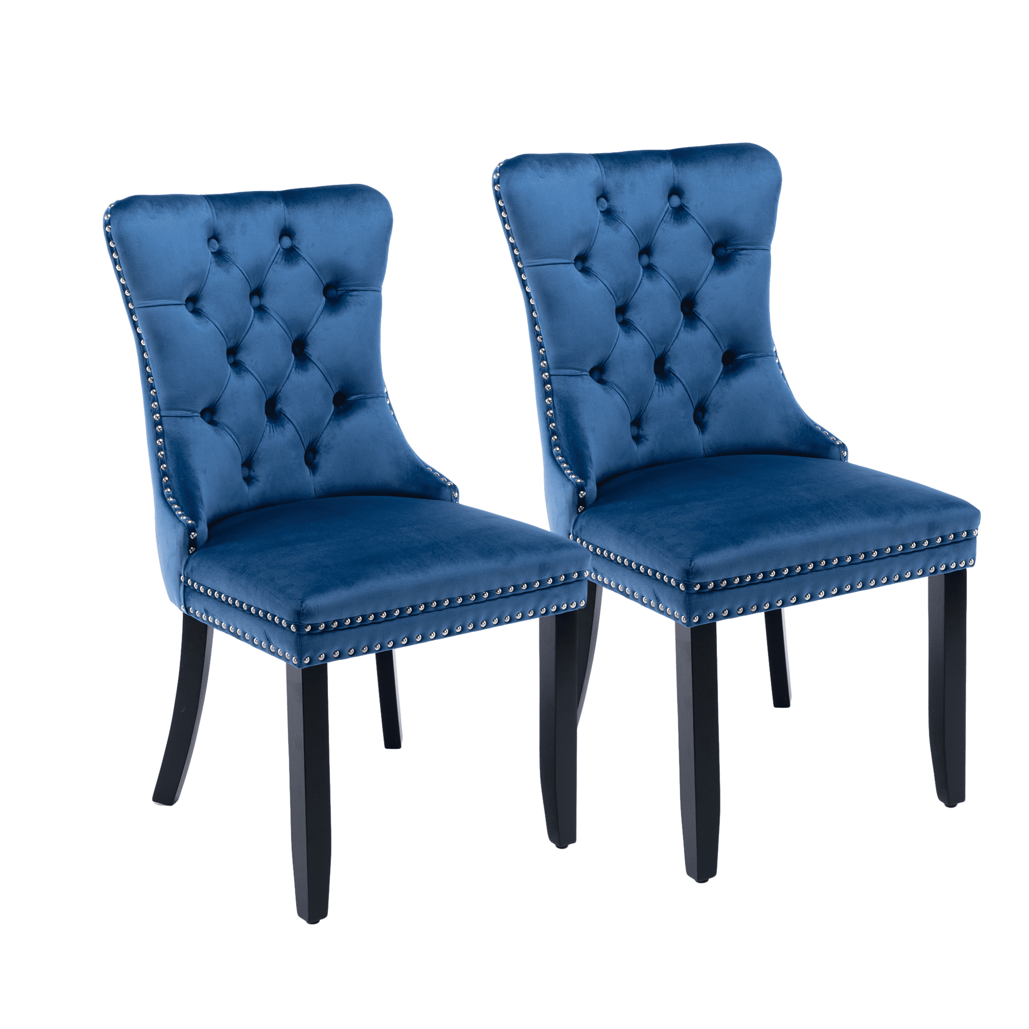 Tufted Dining Chairs Accent Diner Chairs Upholstered Fabric Dining Room ...