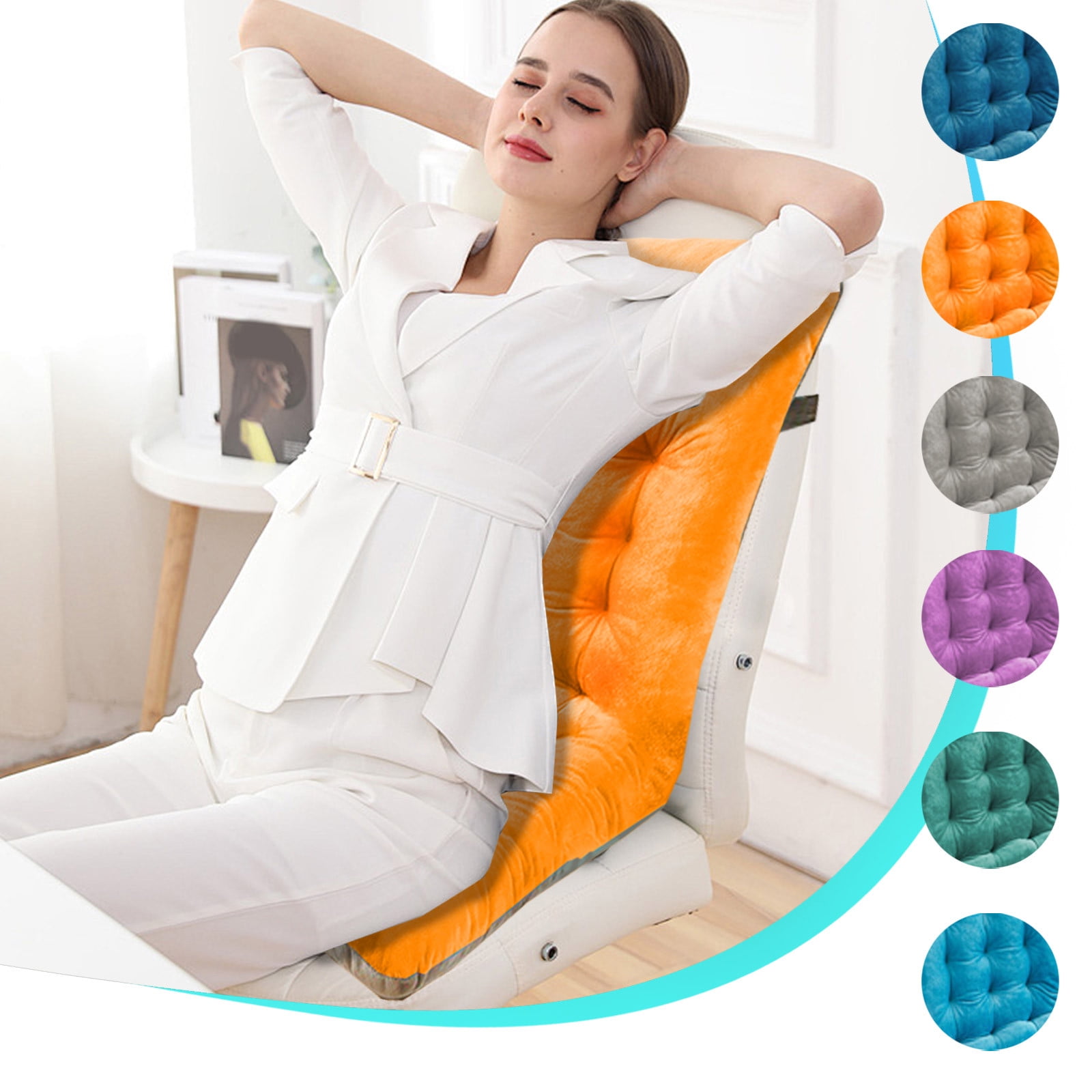 Tufted Floor Cushion, Living Room Office Chair Pad, Breathable Memory ...