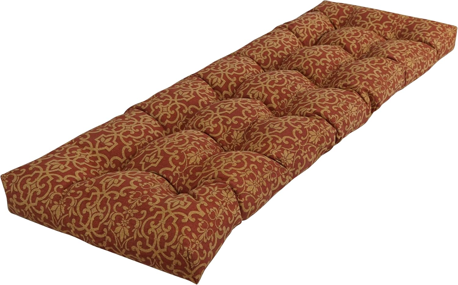 Tufted Outdoor Bench Cushion, 60 x 19, Vanya Paprika - Walmart.com