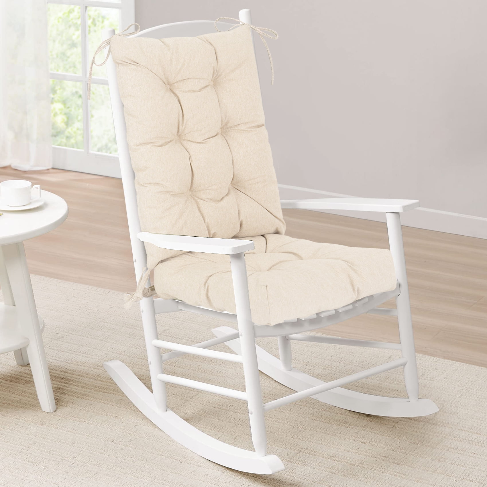 Tufted Rocking Chair Cushions, Indoor/Outdoor Rocking Chair Cushions ...