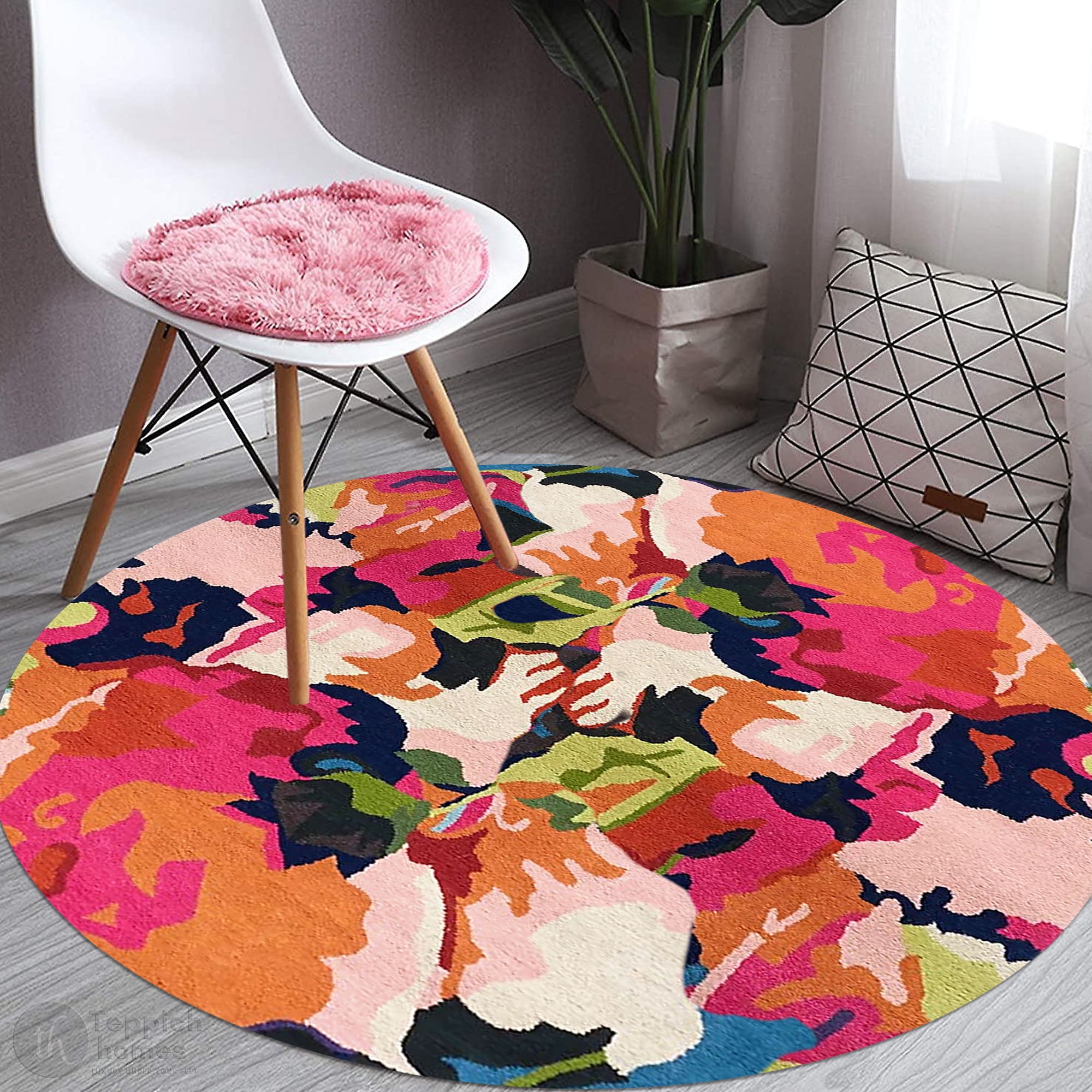 Tufted Rug 12X12, Floral Carpet, Area Rugs, Bedroom, Living room ...
