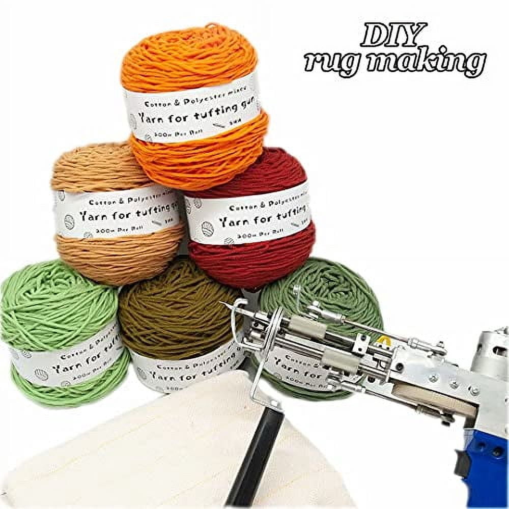 Tufted Yarn,Professional Yarn for Tufting Gun,Cotton & Polyester Yarn ...
