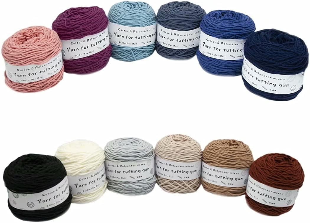 Tufted Yarn,Professional Yarn for Tufting Gun,Cotton & Polyester Yarn ...