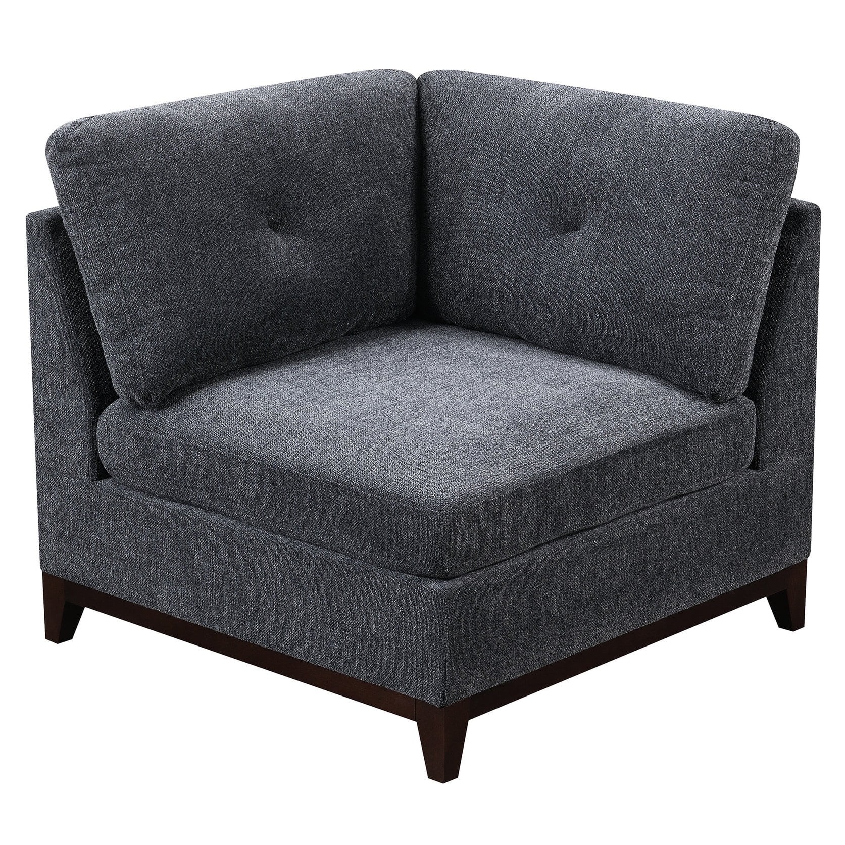 Tufted back modern corner wedge / Bring comfort to living room setup ...