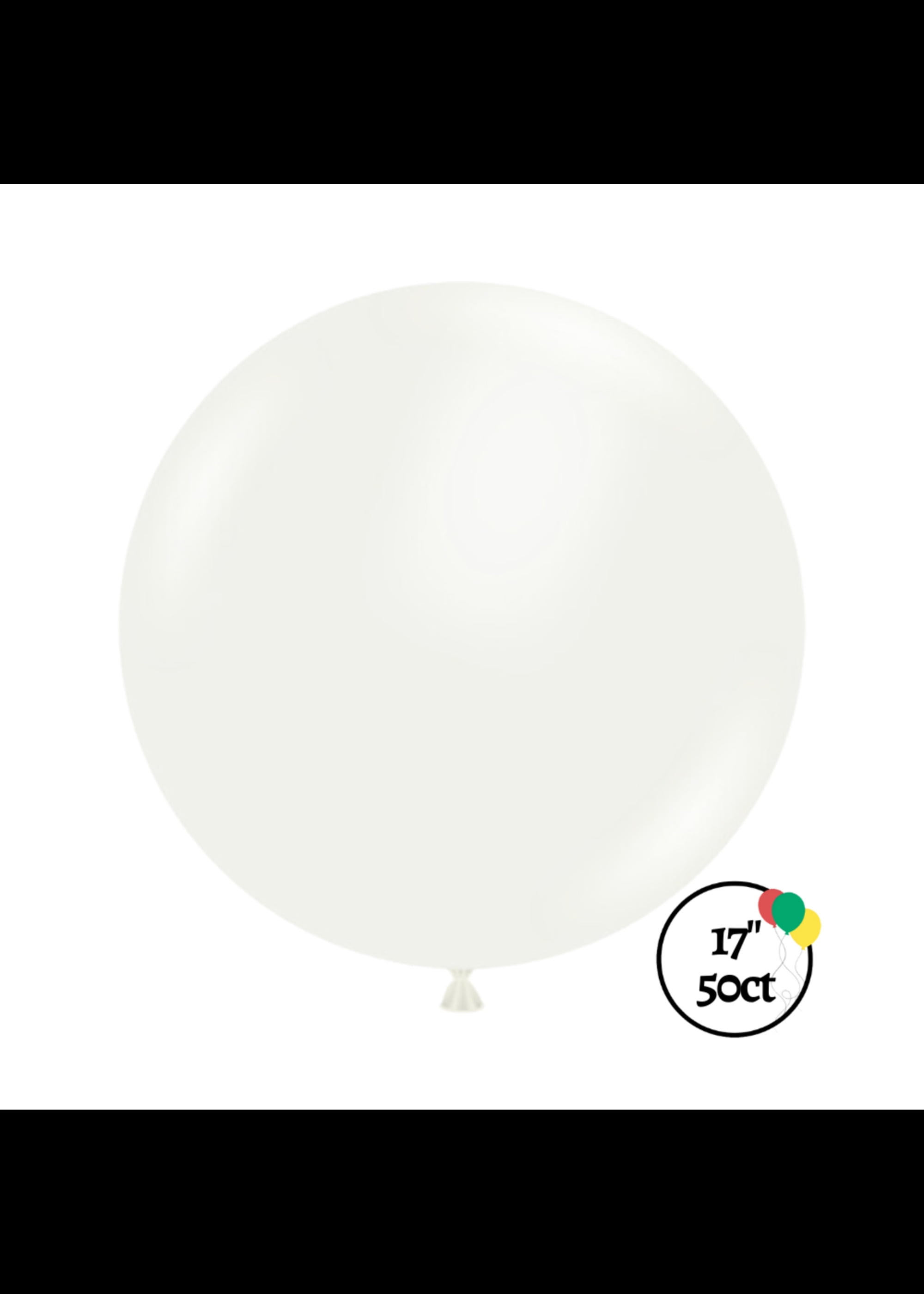 Tuftex 17" White Balloons 50 ct - Walmart.com