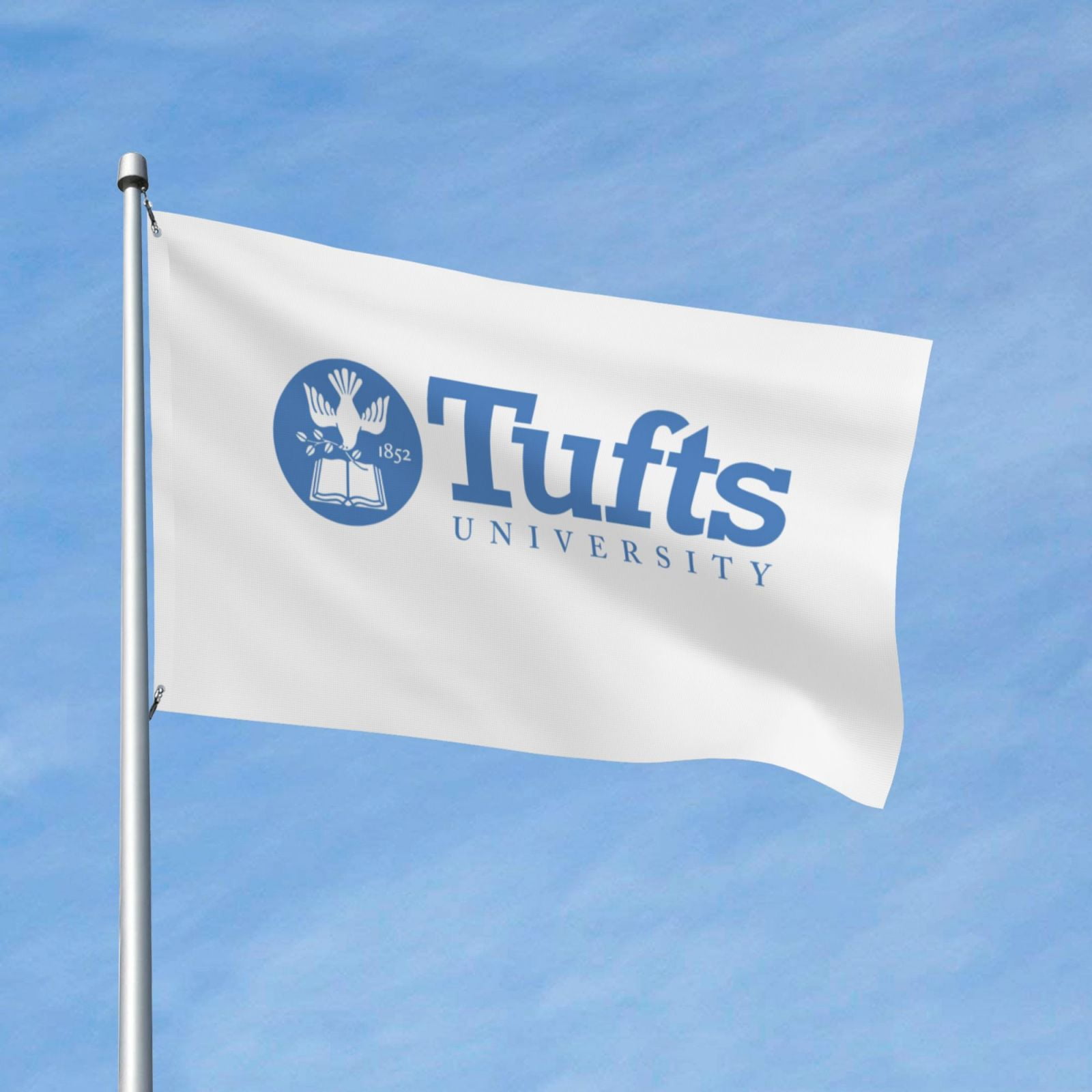 Tufts University Logo 3x5 Ft Flag Double Sided Indoor Outdoor Double ...