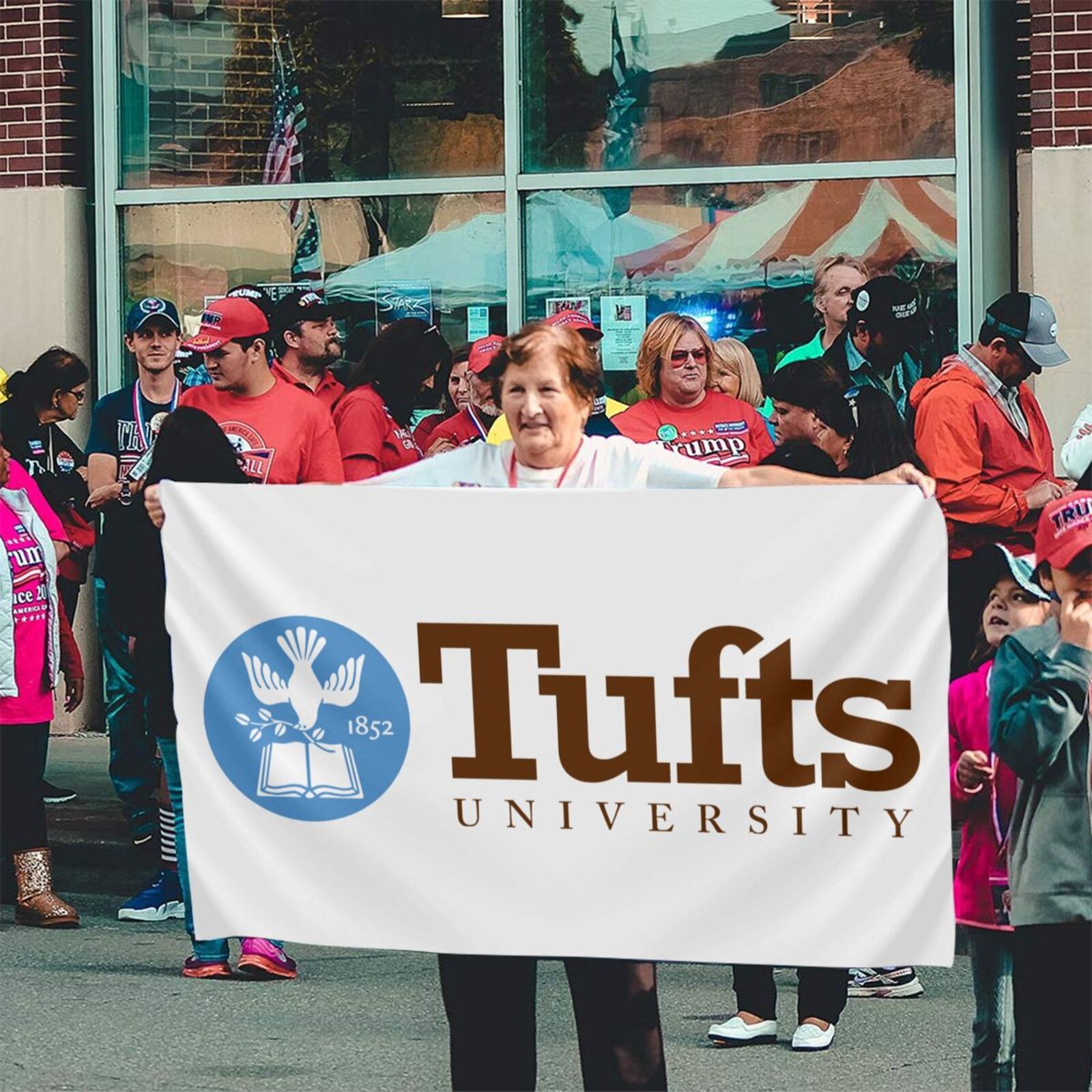 Tufts University Logo Flag 3x5 FT Holiday Banner Garden Yard House ...