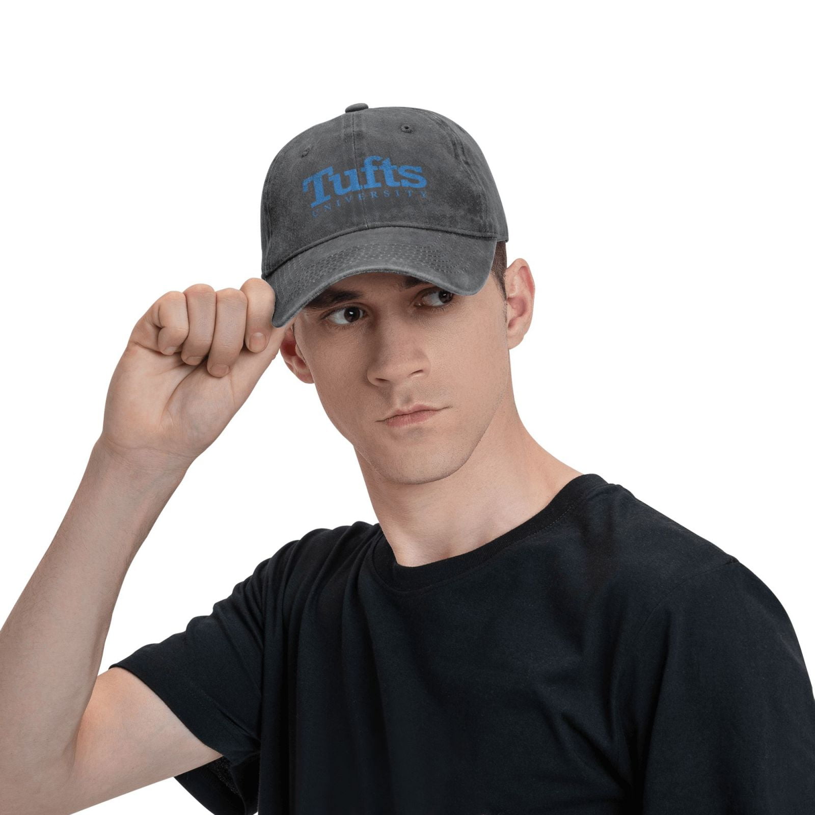 Tufts University Logo Hat Adjustable Baseball Cap Cotton Cowboy Hat ...