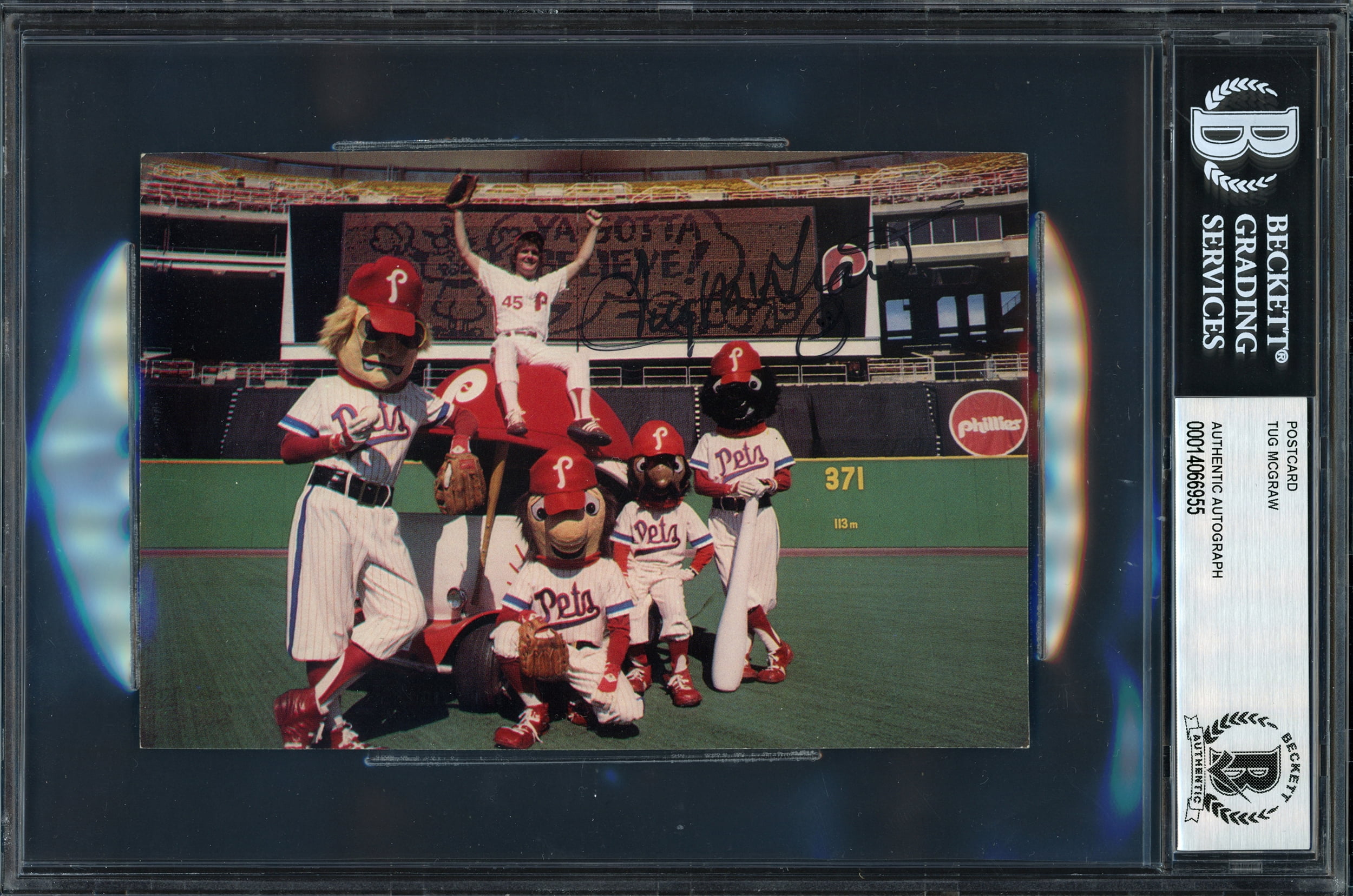 Tug McGraw Autographed 4x6 Postcard Philadelphia Phillies Signed Twice ...