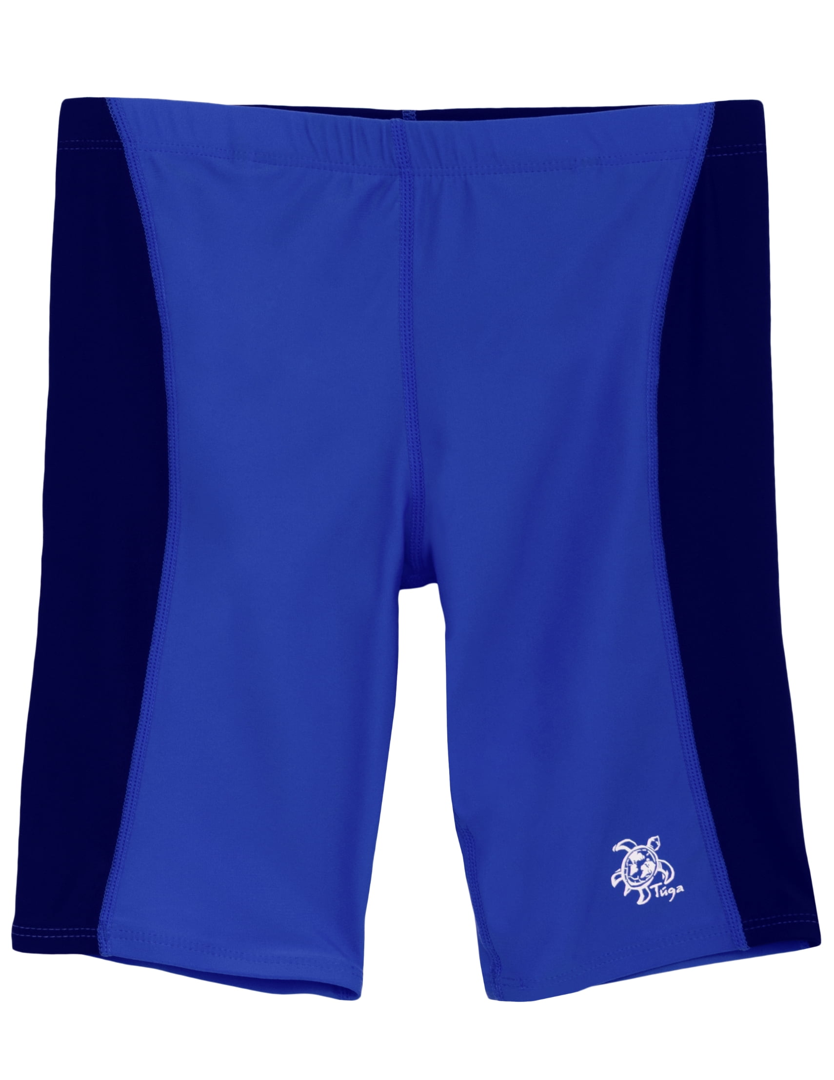 Tuga Boys Jammer Swim Short (UPF 50+), Lagoon/Navy, 13/14 yrs (28-29 ...