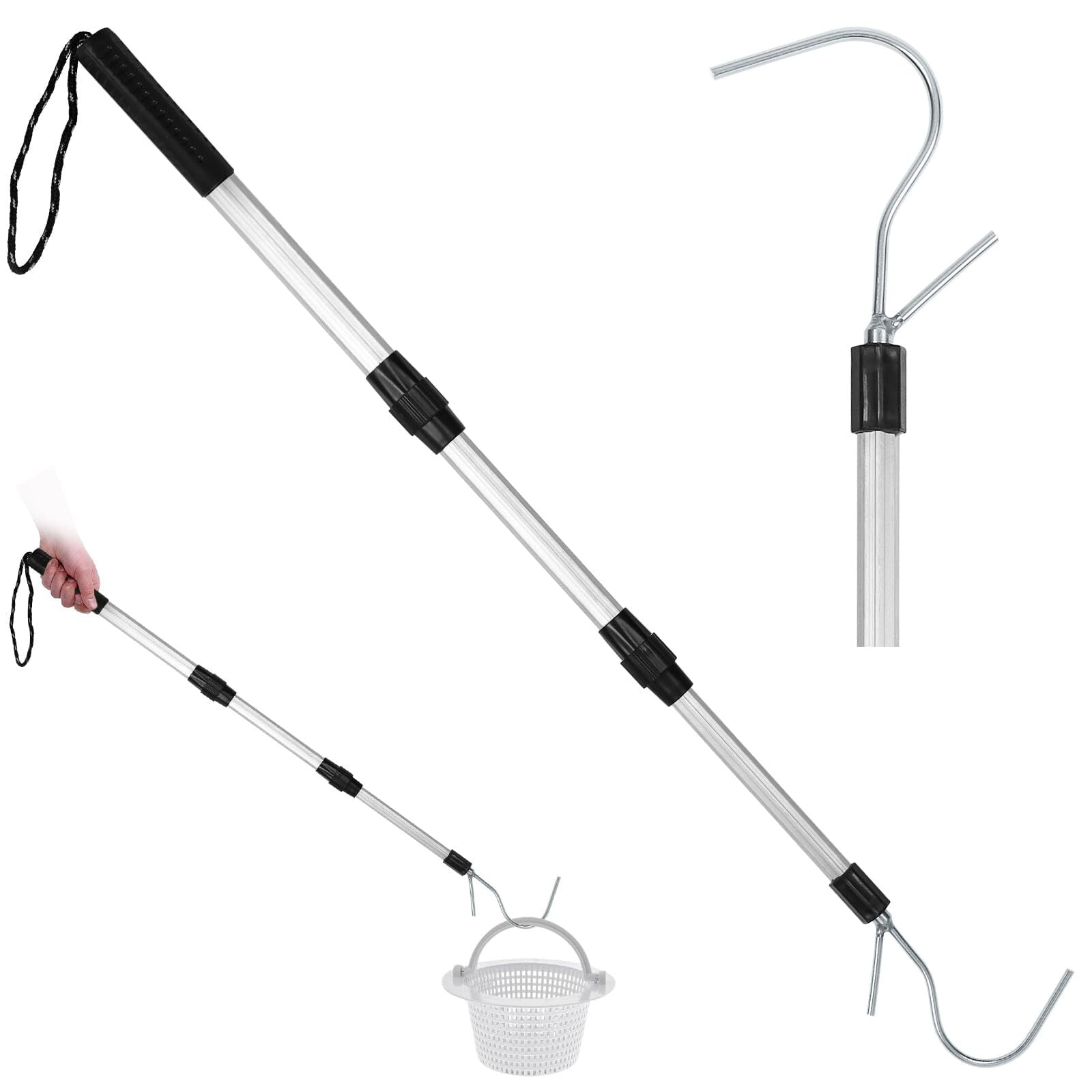 Tugaizi Skimmer Basket Hook Swimming Pool Basket Lid Lifting Hook ...