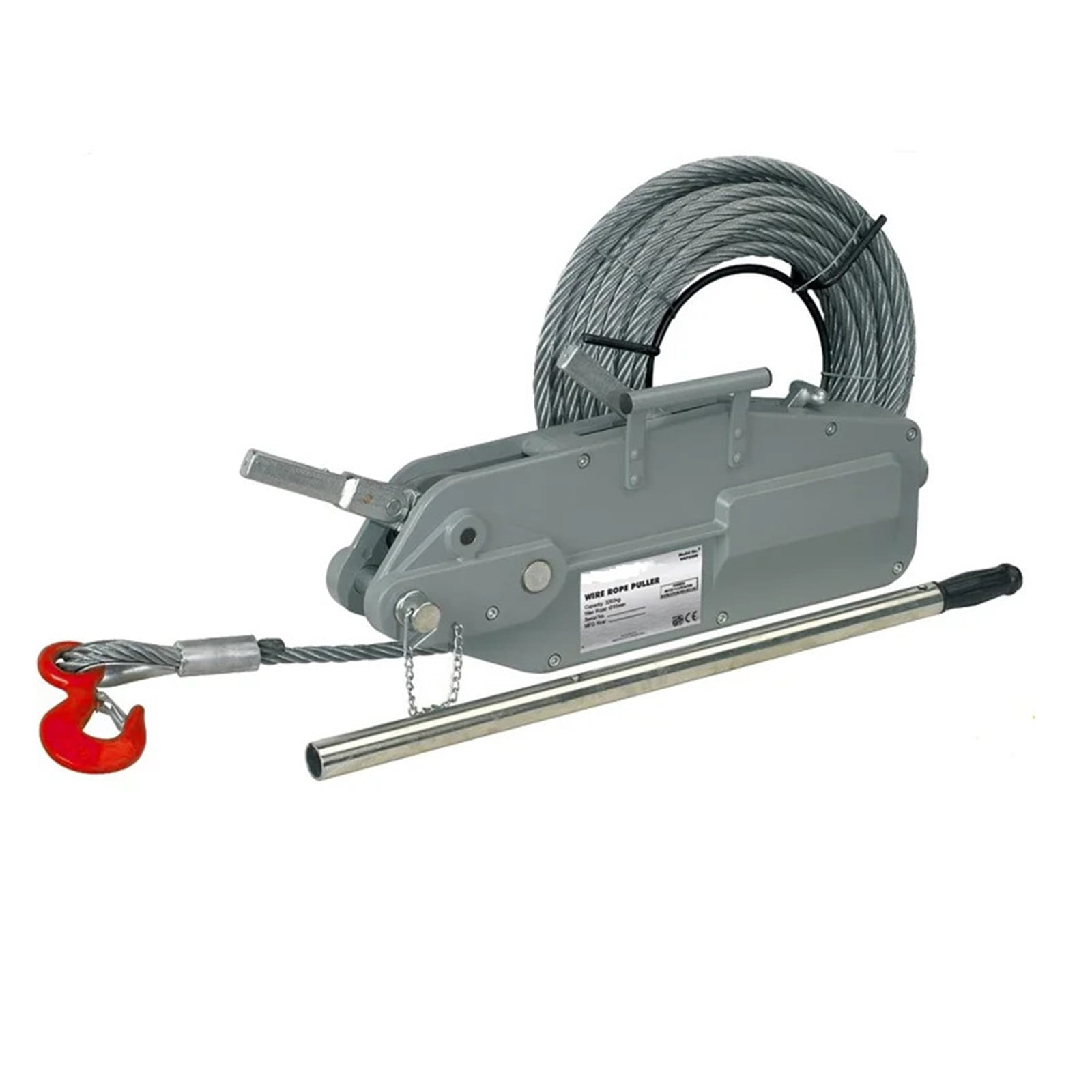 Tugr Wire Rope Winch 800KG With Hand Lever ,Easy to Use - Walmart.com