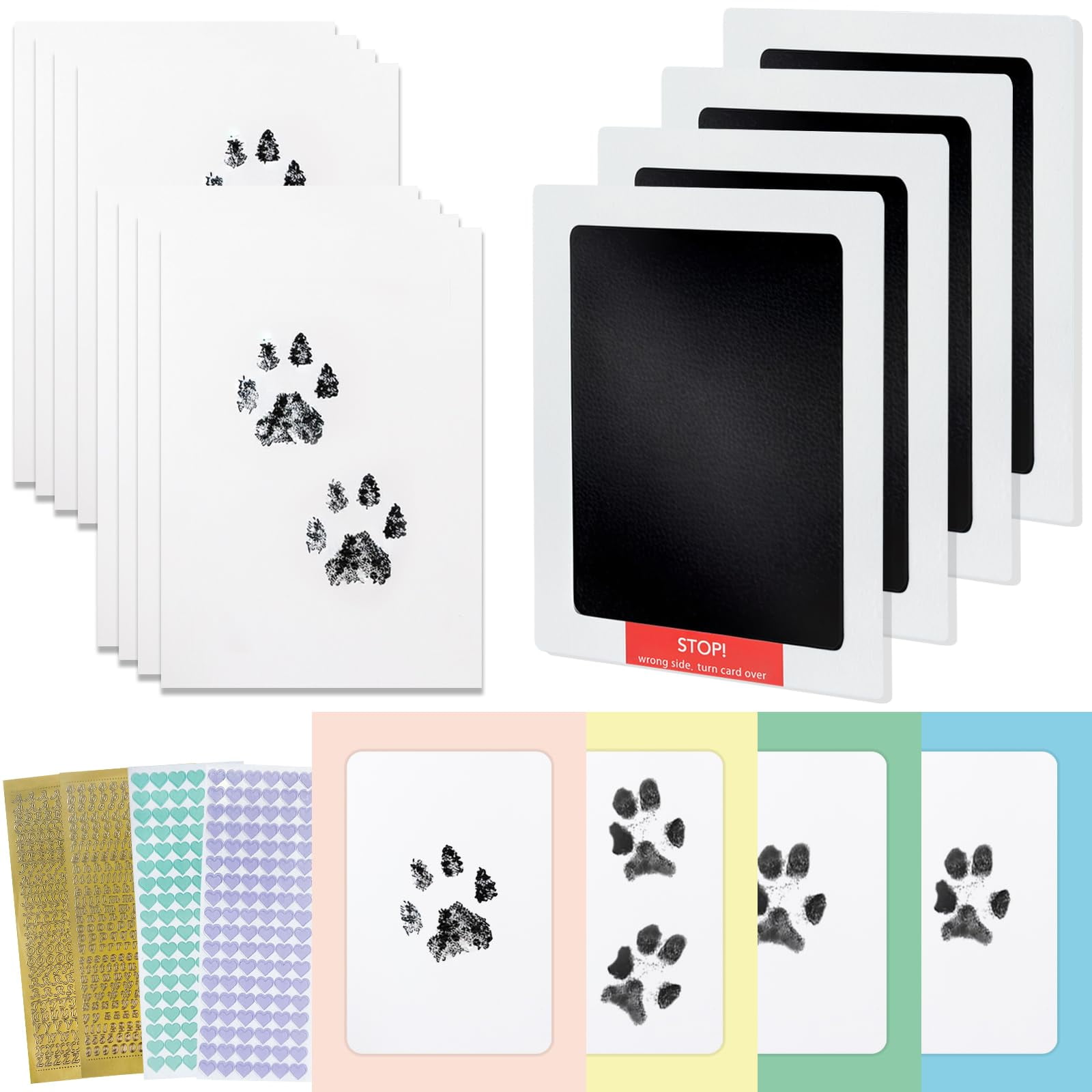 Tuhangcc Paw Print Clean Touch Ink FST1 Pad Kit for Dogs and Cats, Pet ...