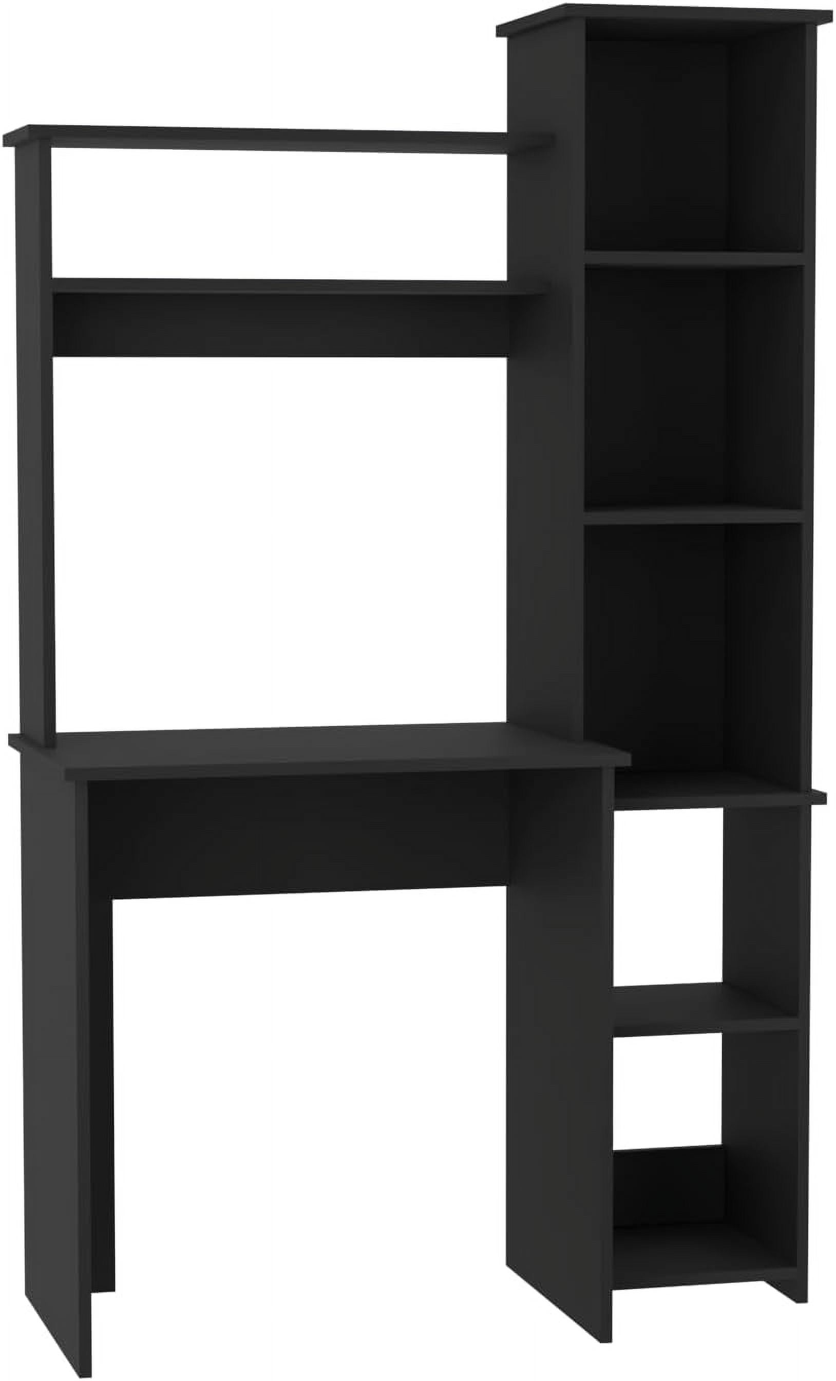 Tuhome Versalles Writing Desk, Two Superior Shelves, Bookshelf ...