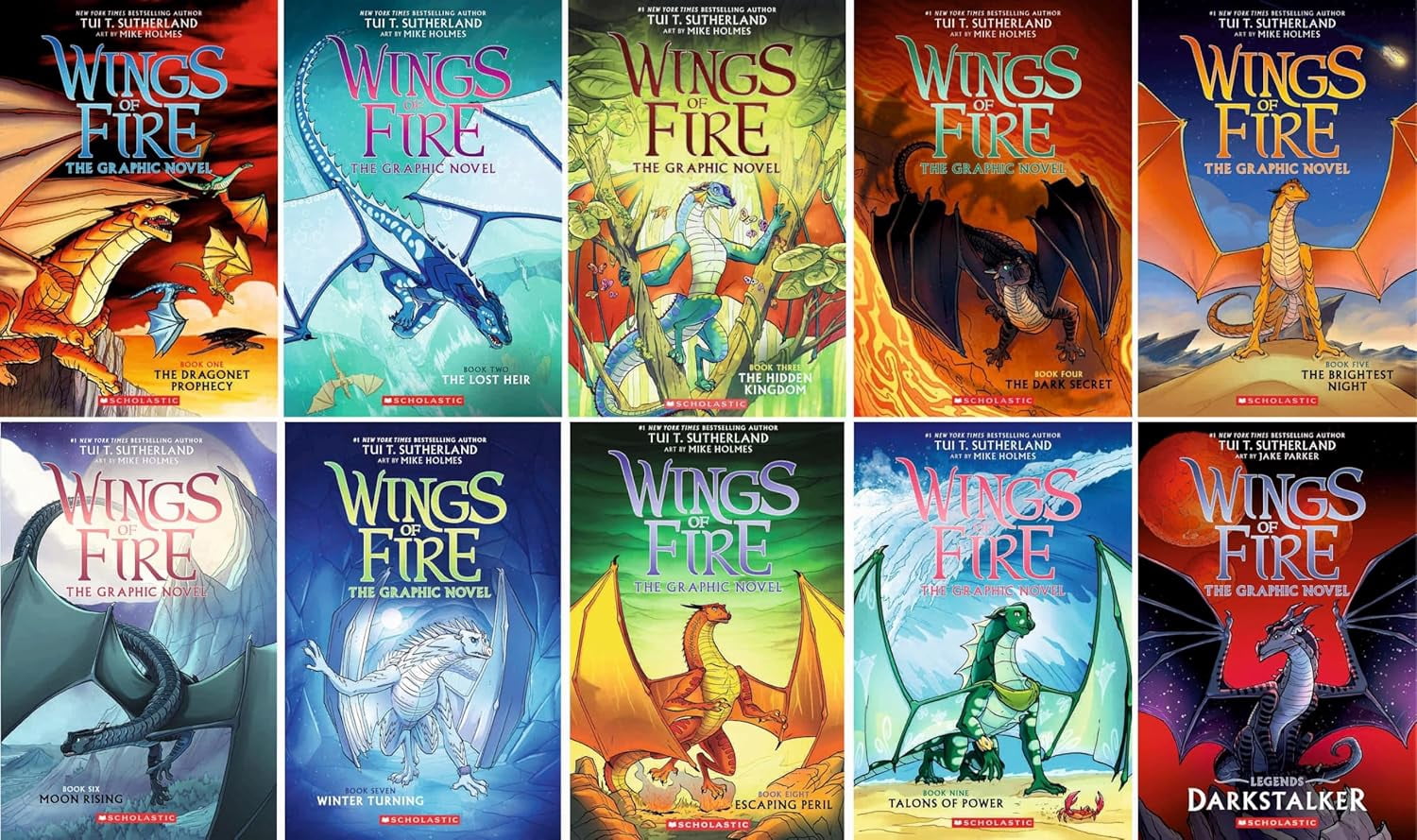 Tui T. Sutherland’s Wings of Fire Graphic Novel Series Set (The ...